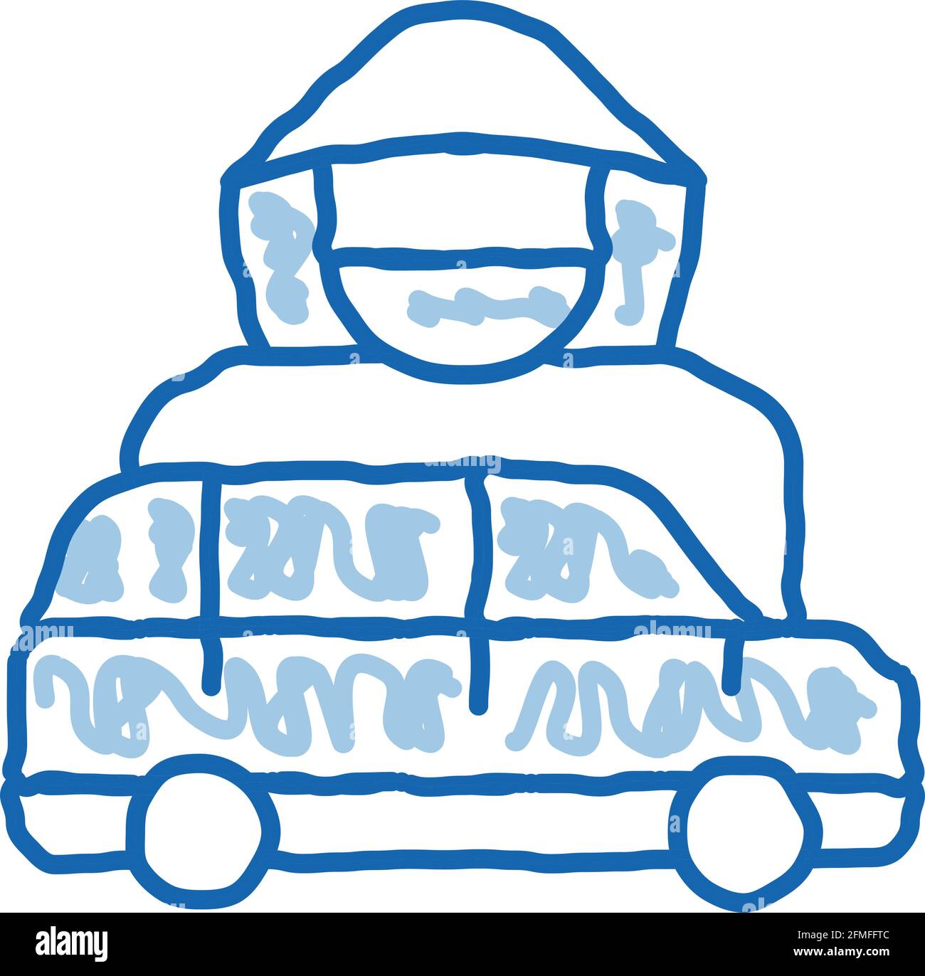 Car Driver Logo doodle icon hand drawn illustration Stock Vector Image ...