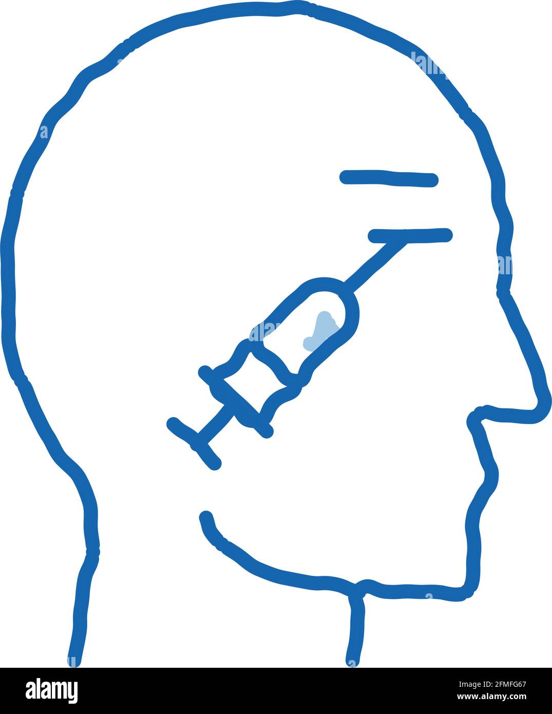 Cosmetic injection in eye Cut Out Stock Images & Pictures - Alamy