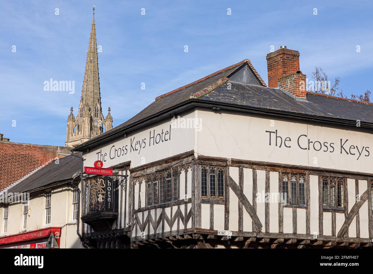 Cross Keys Hotel, Saffron Walden, Essex, England Stock Photo - Alamy