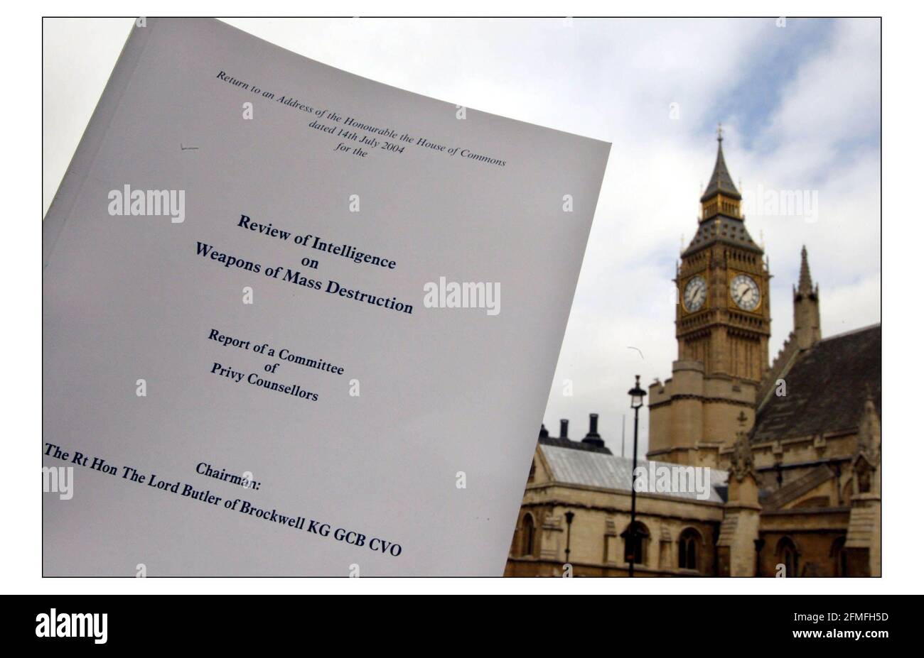 Lord butler report hi-res stock photography and images - Alamy