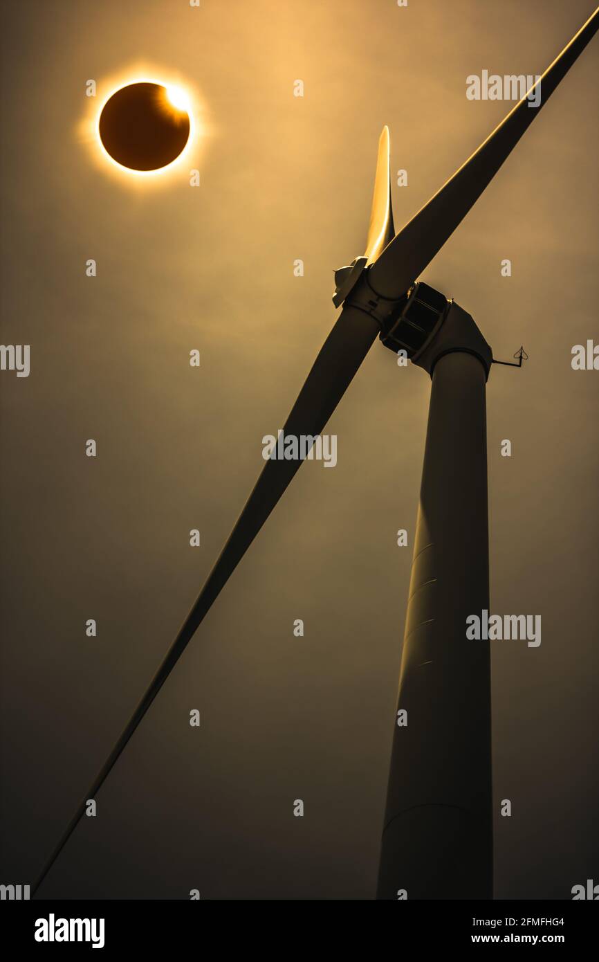 Scientific natural phenomenon. Prominence and internal corona. Total ...