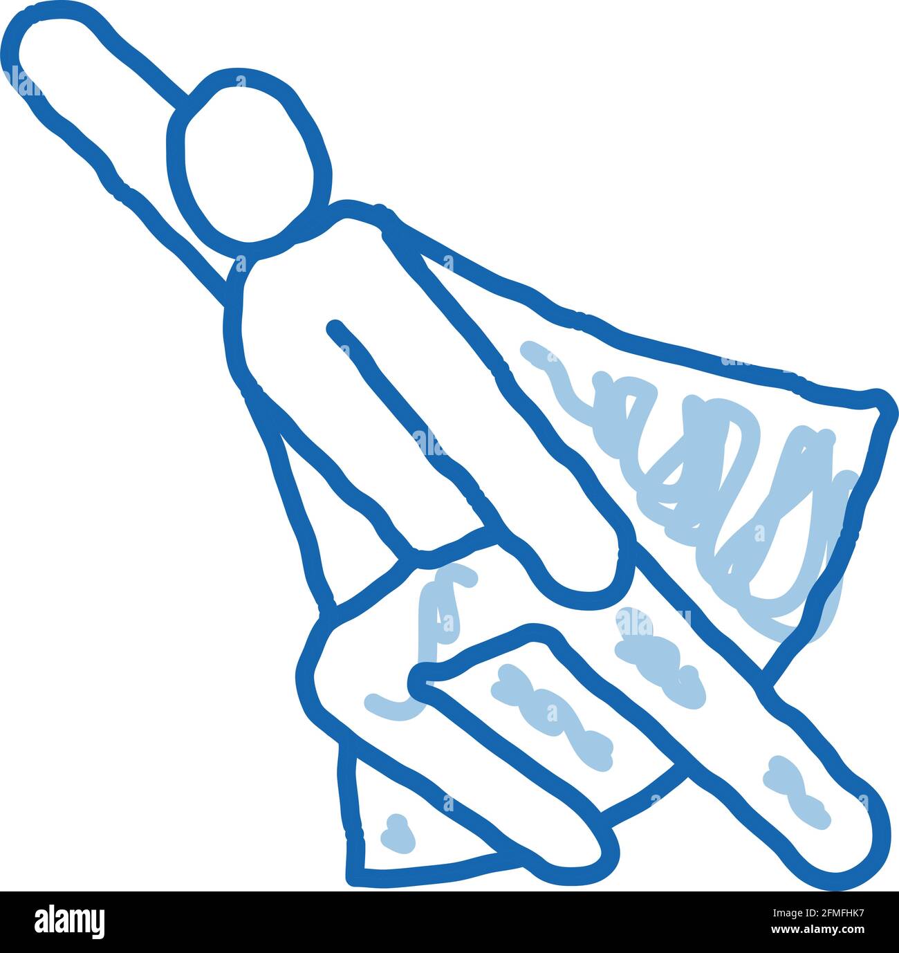 Super Hero Readiness doodle icon hand drawn illustration Stock Vector ...