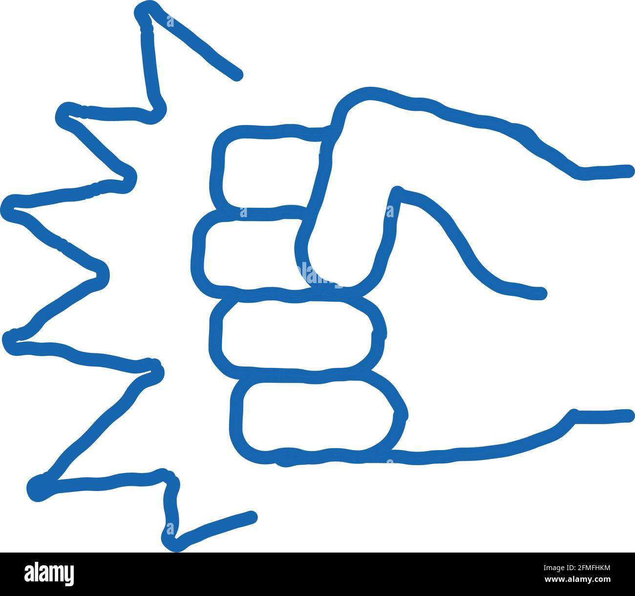 Red fist bump Stock Vector Images - Alamy