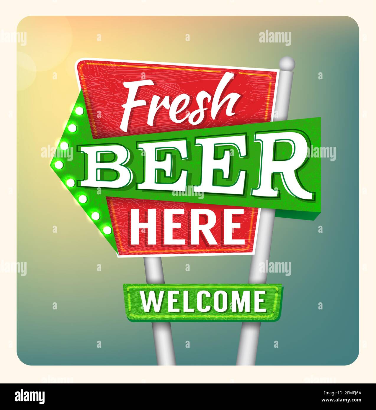 1950s scenic Stock Vector Images - Alamy