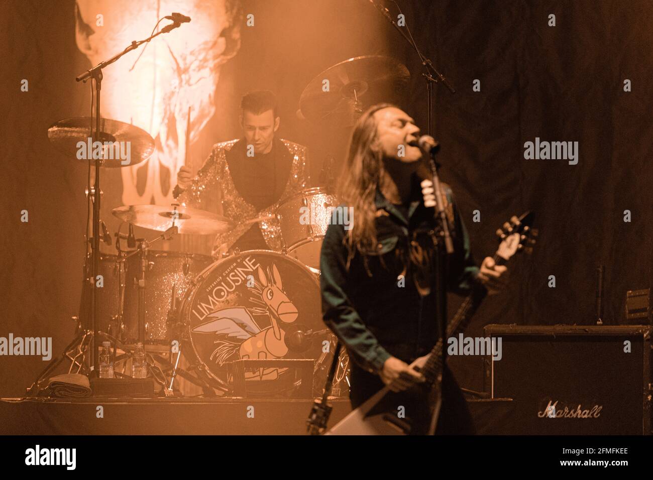 Roskilde, Denmark. 07th, May 2021. The Danish rock band D-A-D performs ...