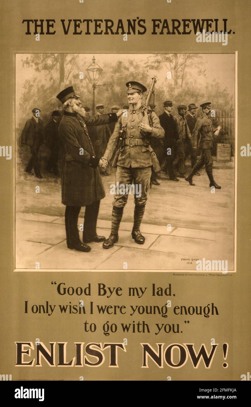 Forces recruitment poster (WW1 Stock Photo - Alamy