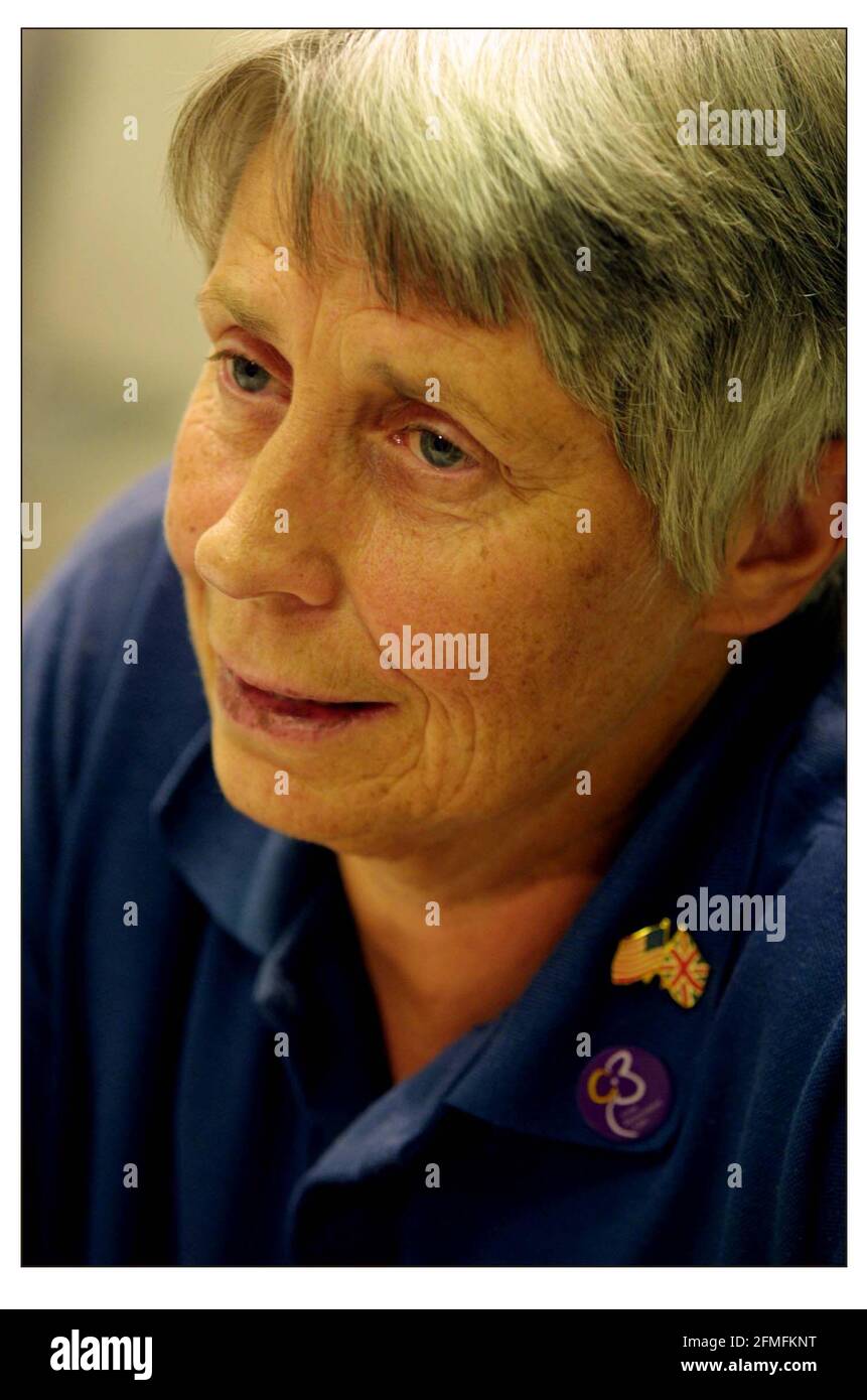 Gwen Aaron at a Press conf. at Heathrow by members of CRUSE BEREAVEMENT ...