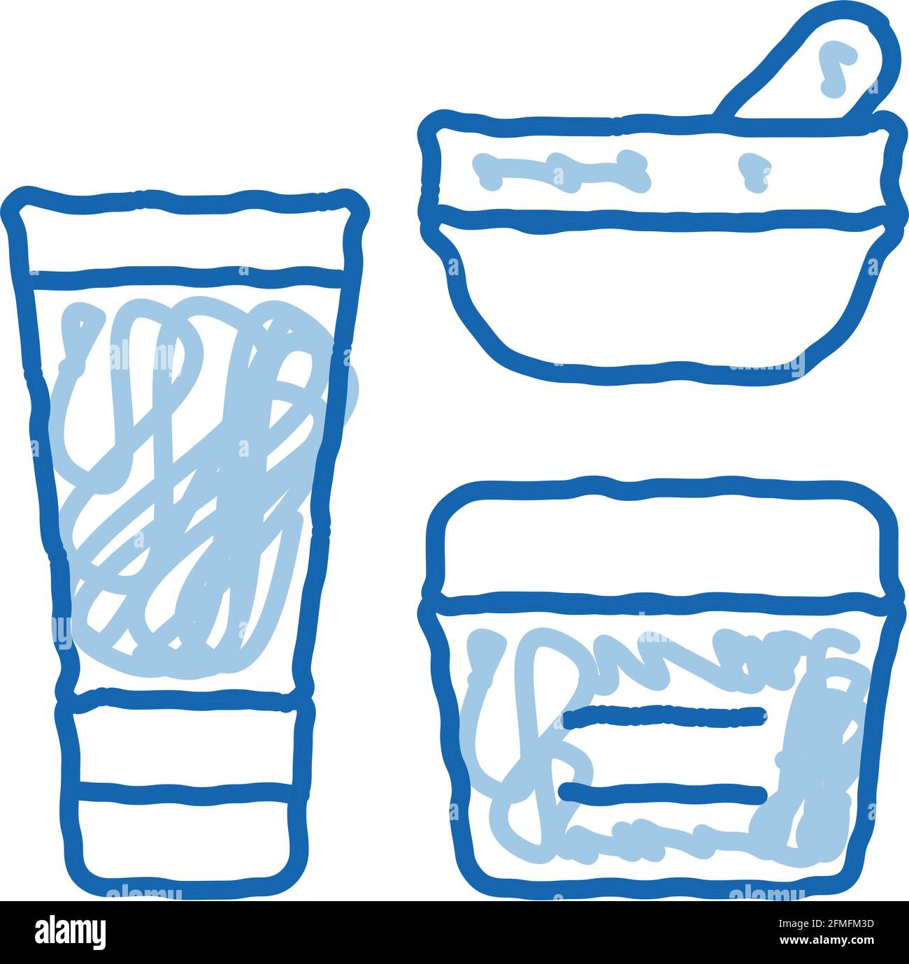 Cosmetic Container Tube doodle icon hand drawn illustration Stock ...