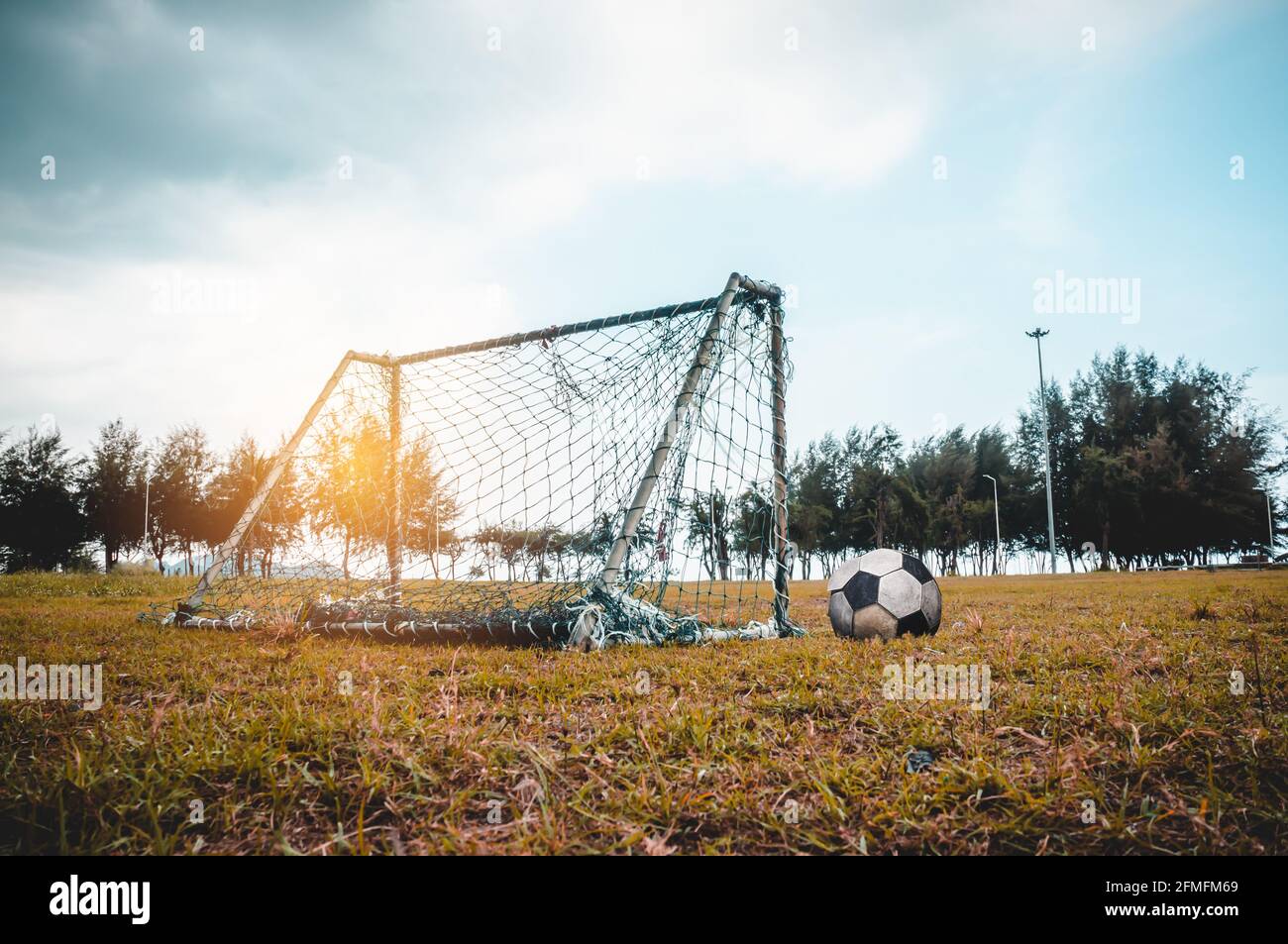 Rural football pitch hi-res stock photography and images - Alamy