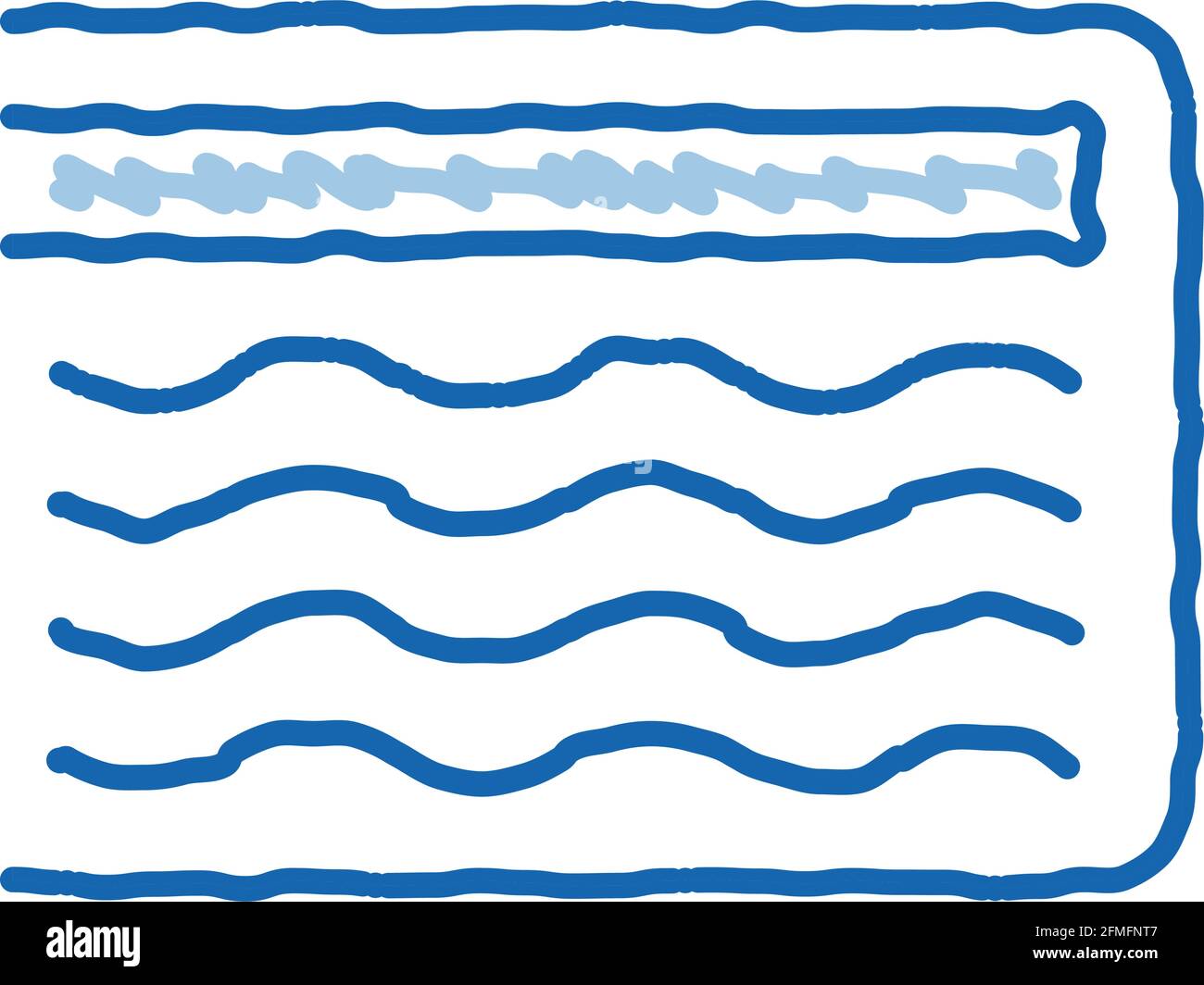 Mattress Memory Foam doodle icon hand drawn illustration Stock Vector ...