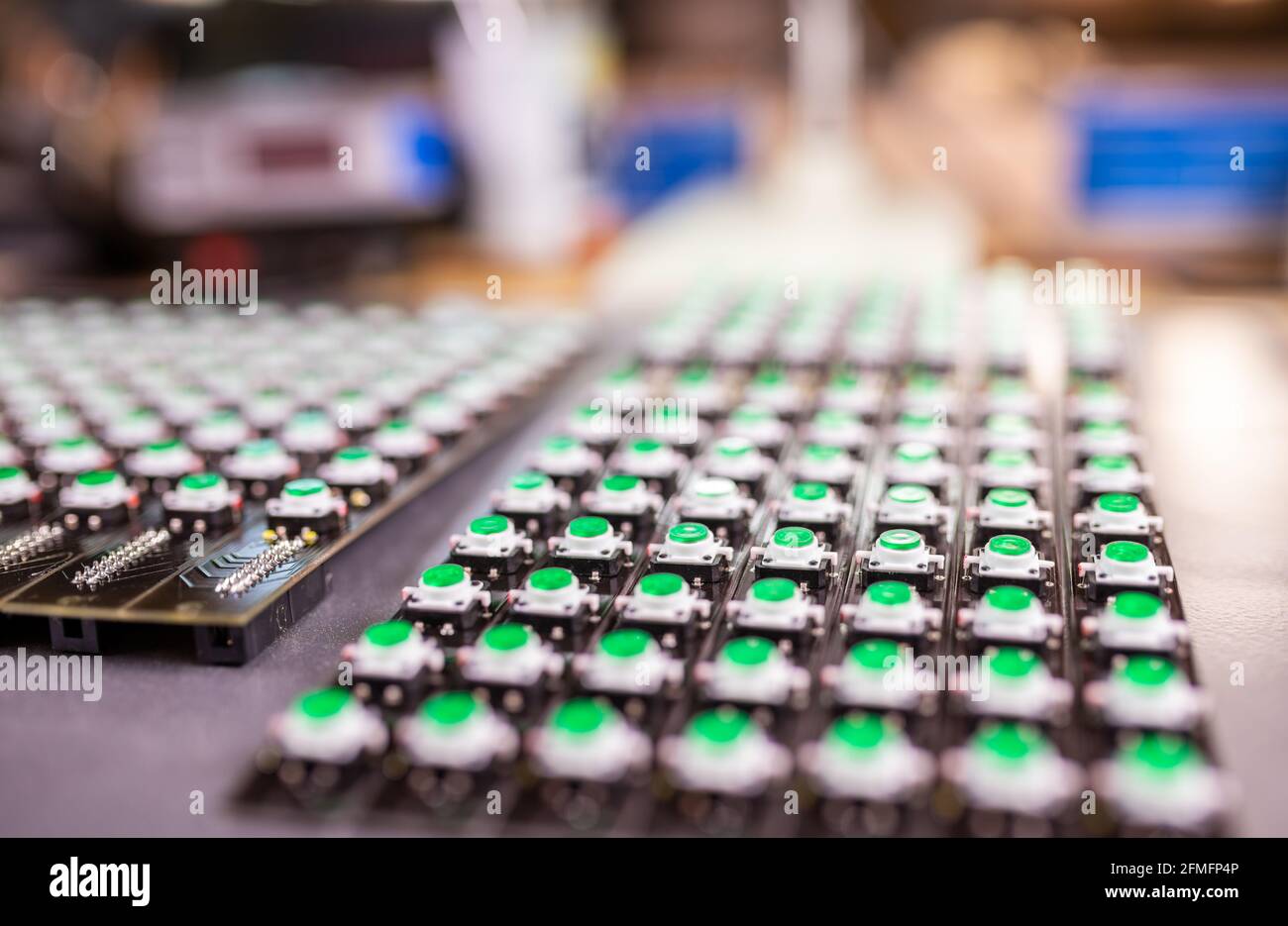 Panel of LED light indicators is in the production Stock Photo - Alamy