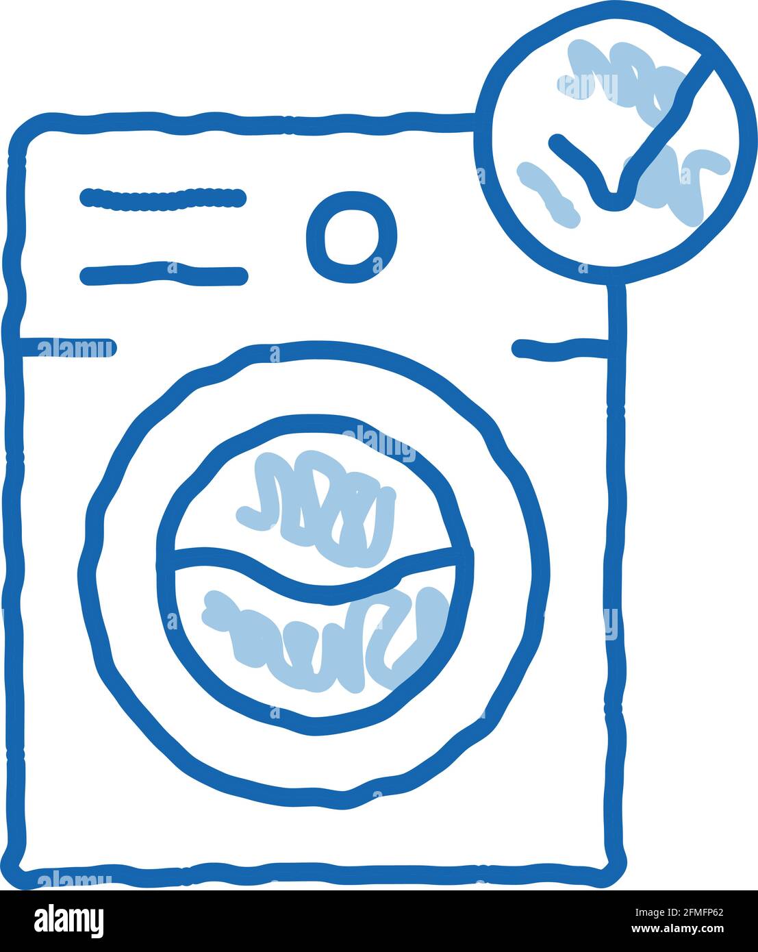 Laundry Washing Machine doodle icon hand drawn illustration Stock ...