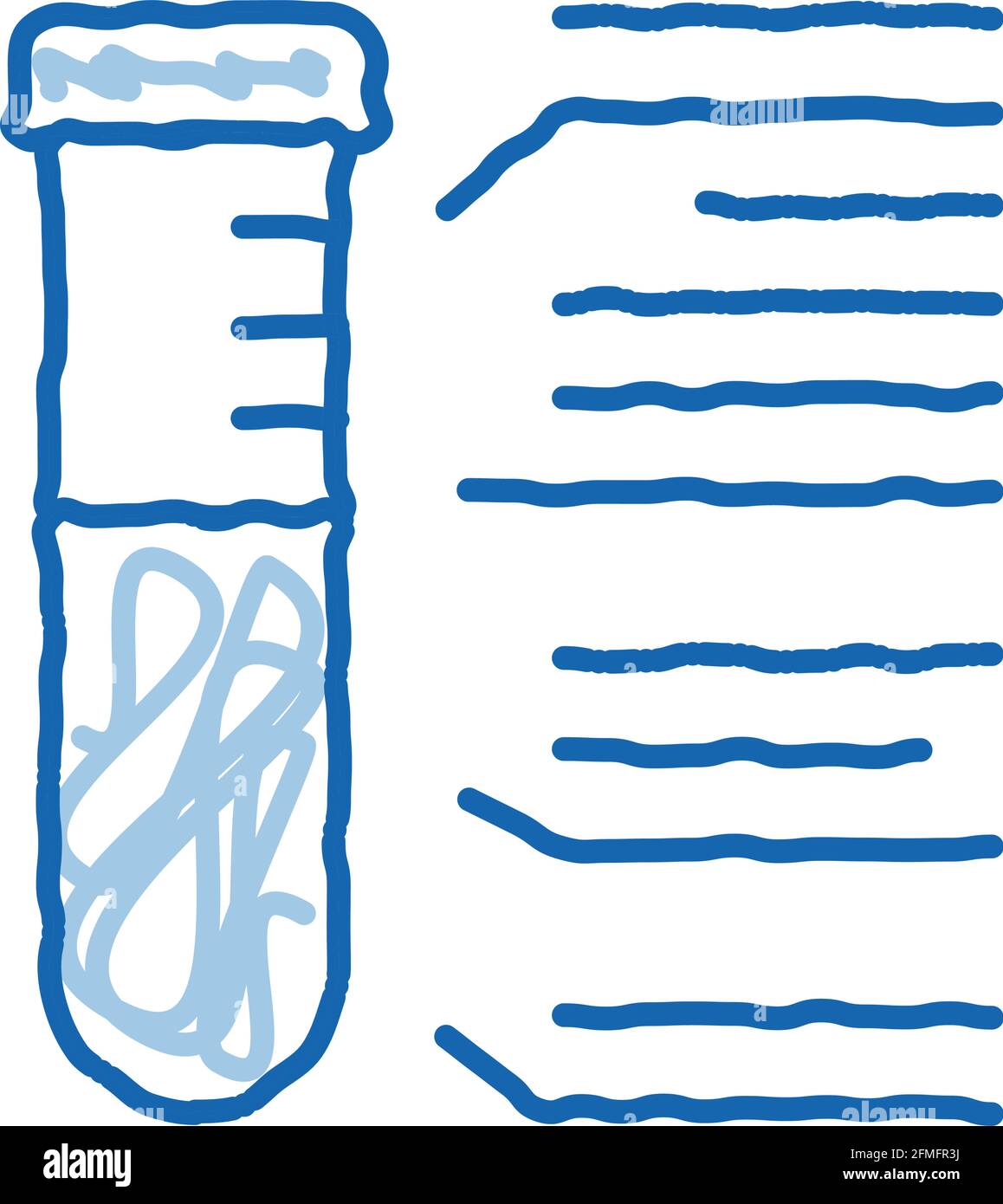 Laboratory Flask doodle icon hand drawn illustration Stock Vector Image ...