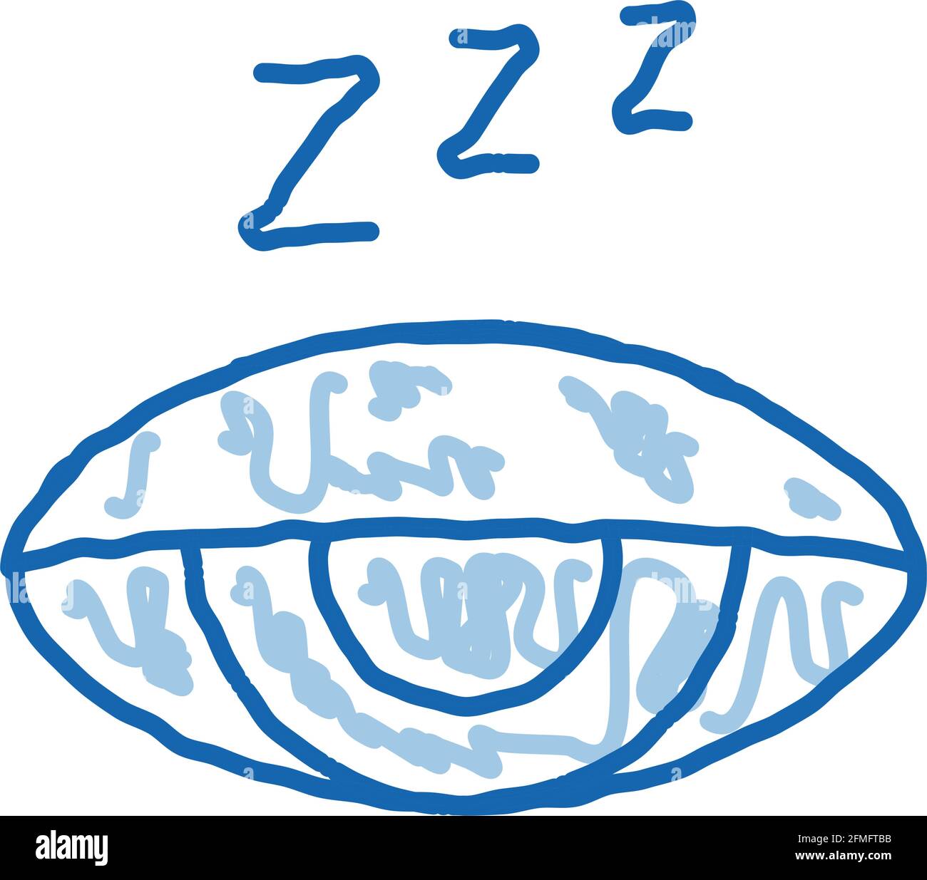 Half Closed Asleep Eye doodle icon hand drawn illustration Stock Vector ...