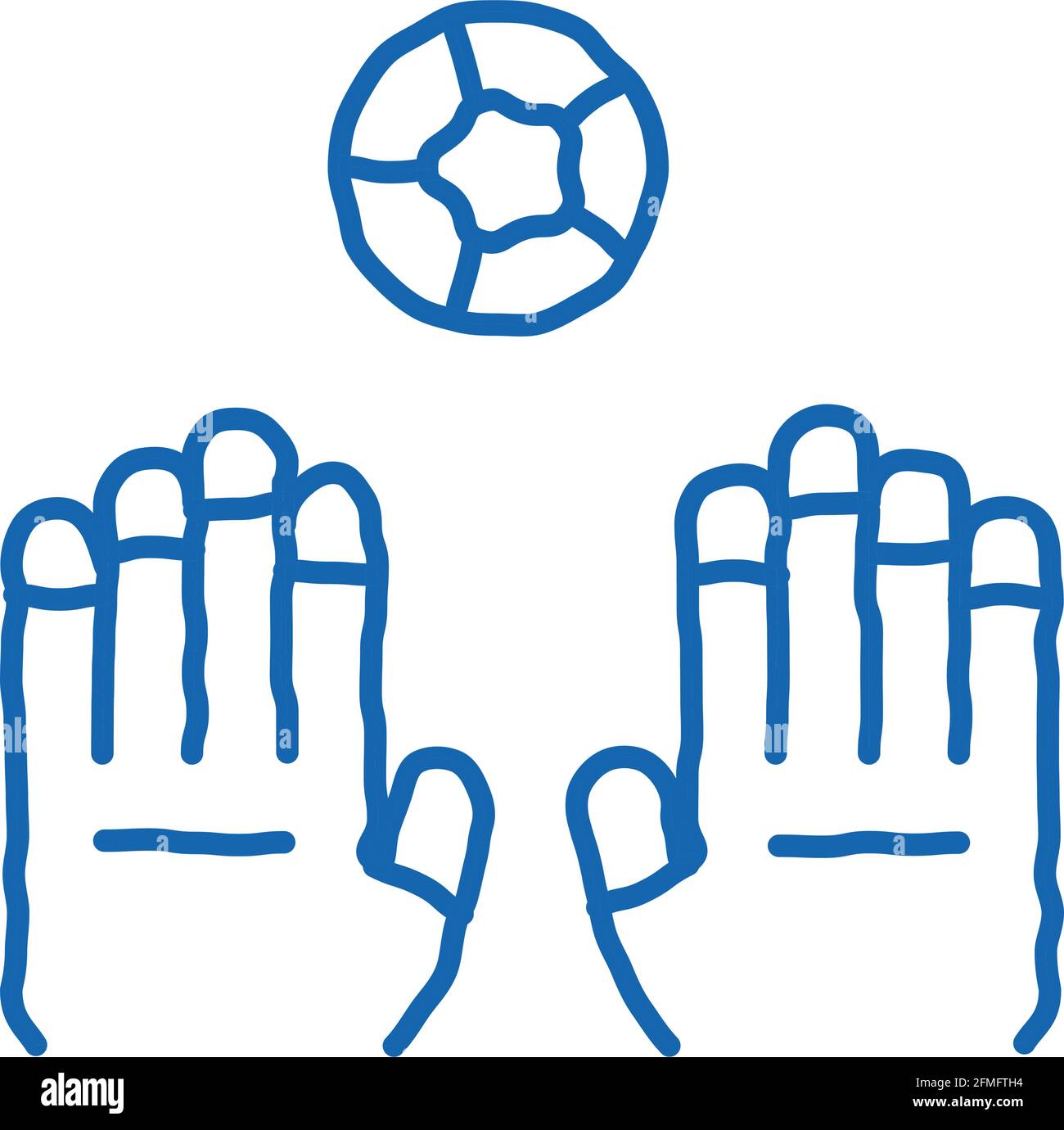 Catches ball football Stock Vector Images - Alamy