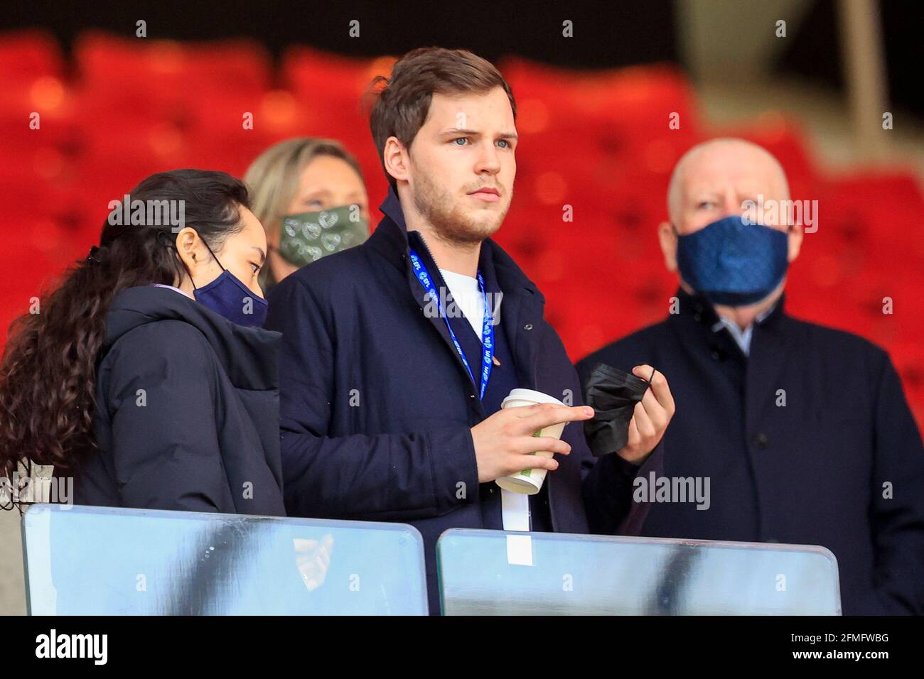 Sunderland owner Kyril Louis-Dreyfus in the stands before the game ...