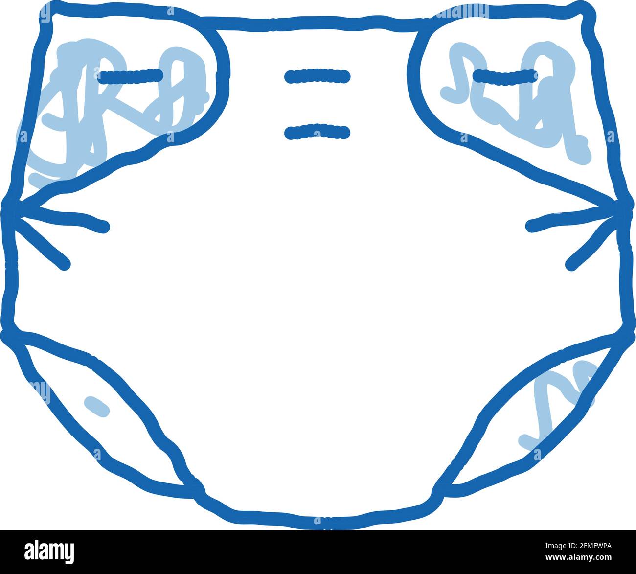 Childhood Nappy doodle icon hand drawn illustration Stock Vector Image ...