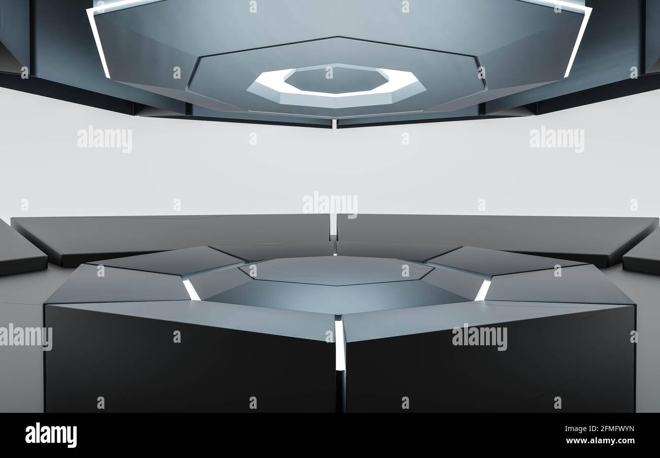 futuristic product showcase podium 3d render illustration Stock Photo ...