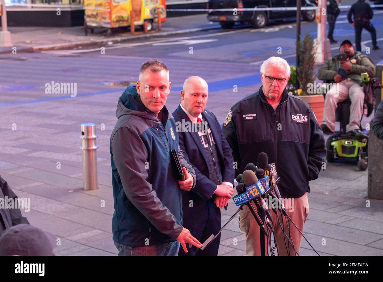 New York City Police Commissioner Dermot F. Shea speaks at a press ...