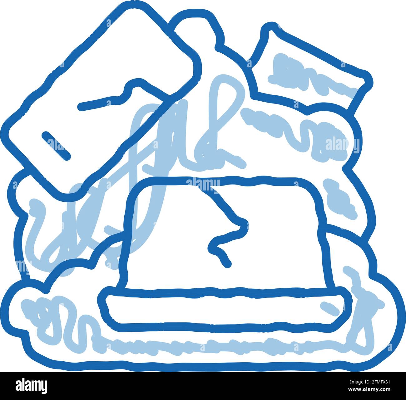 Broken Devices doodle icon hand drawn illustration Stock Vector Image ...