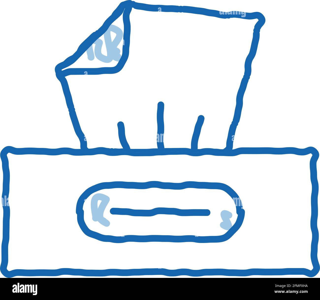 Dry Wipes Package doodle icon hand drawn illustration Stock Vector ...