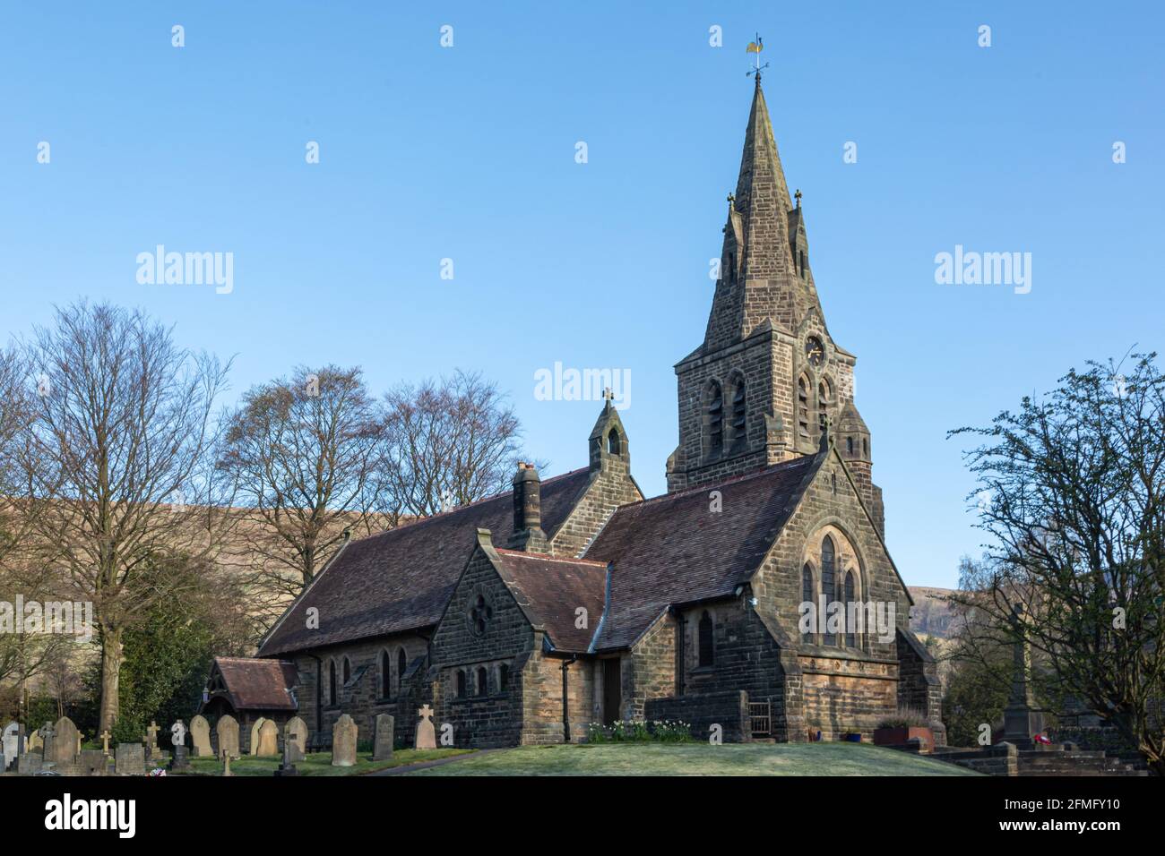 Holy Trinity Church in Edale Stock Photo - Alamy