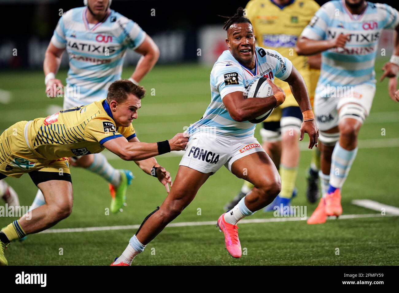 RacingâÂ€Â™s Teddy Thomas during the rugby TOP 14 match between Racing ...