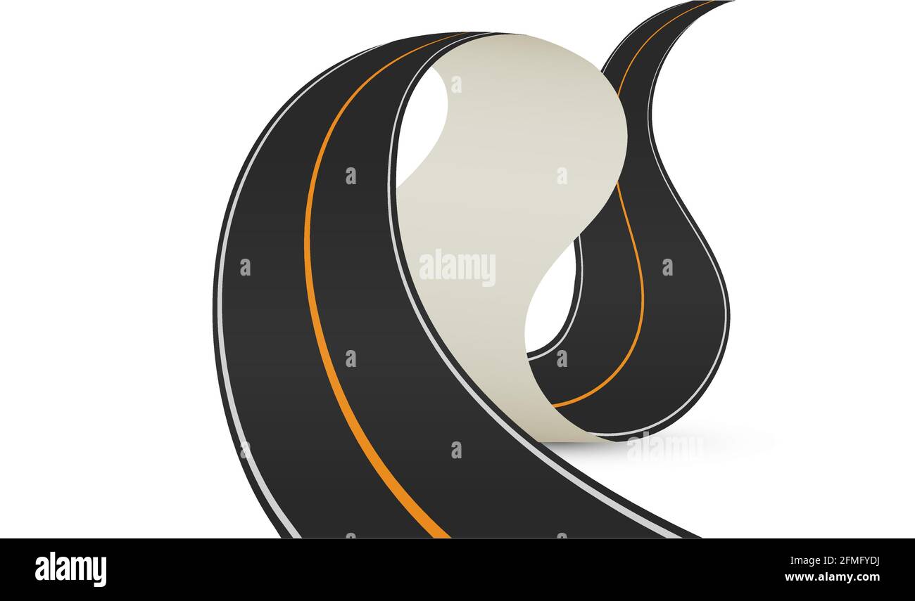 Meandering path Stock Vector Images - Alamy