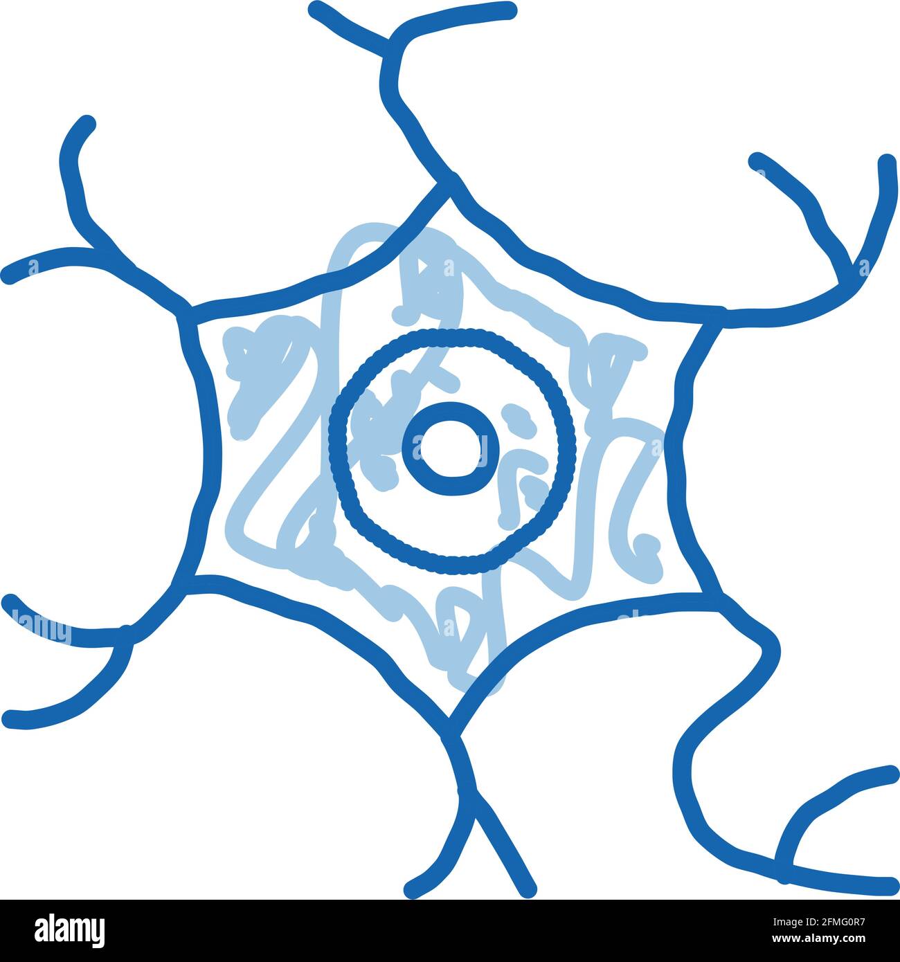 Human Body Cell doodle icon hand drawn illustration Stock Vector Image ...