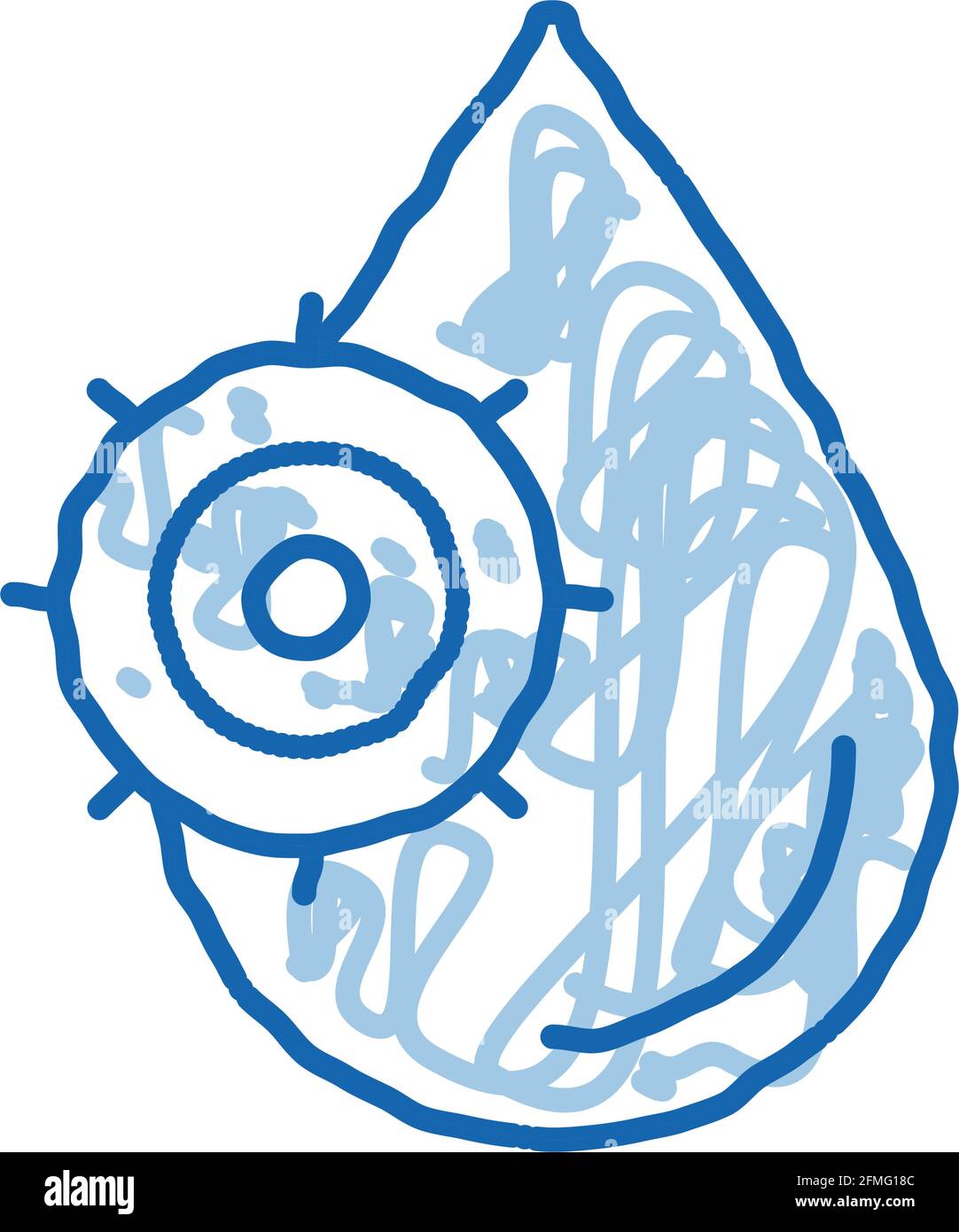 Water Drop Virus doodle icon hand drawn illustration Stock Vector Image ...