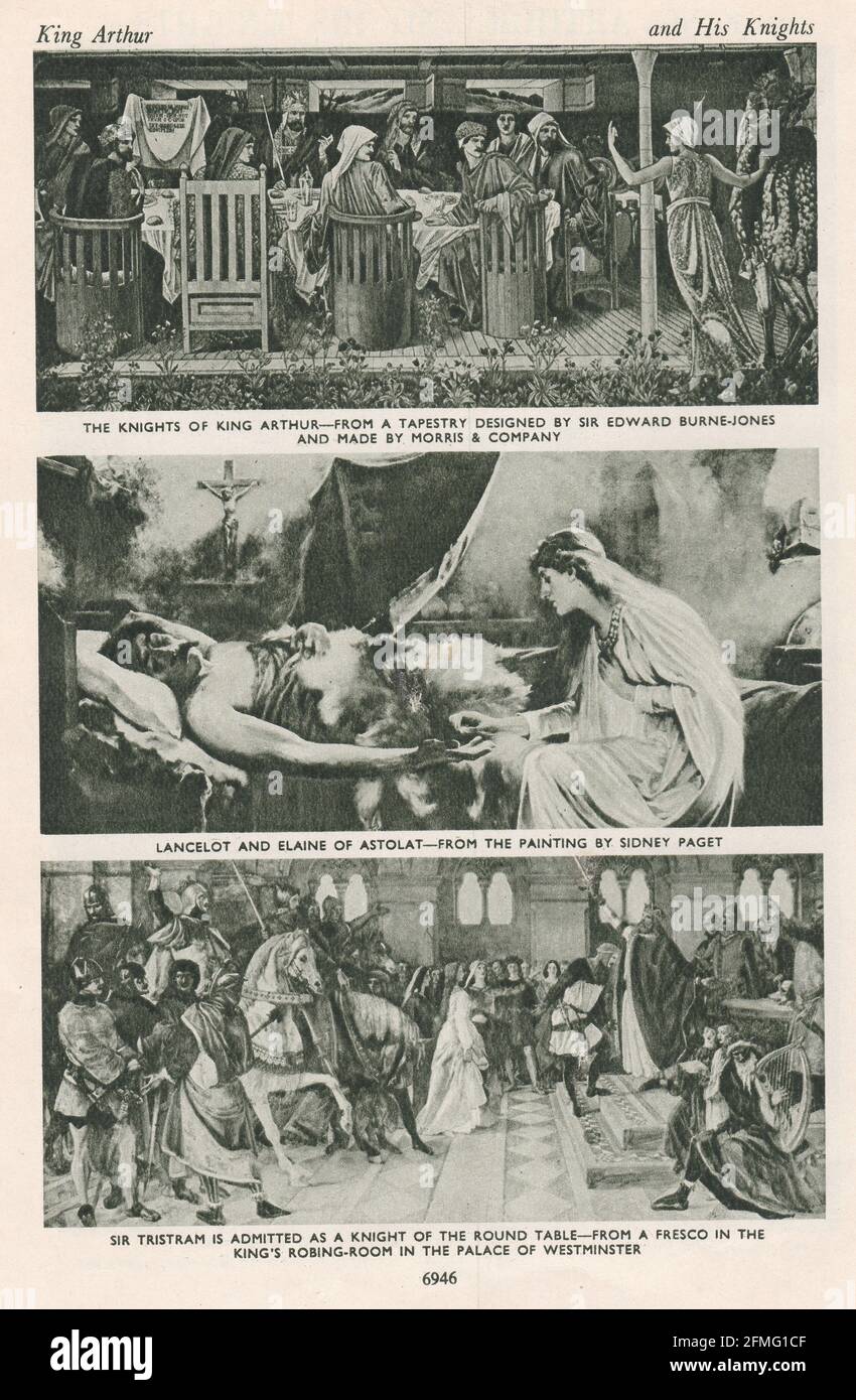 King Arthur and his Knights - Tapestry by Sir Edward Burne-Jones ...