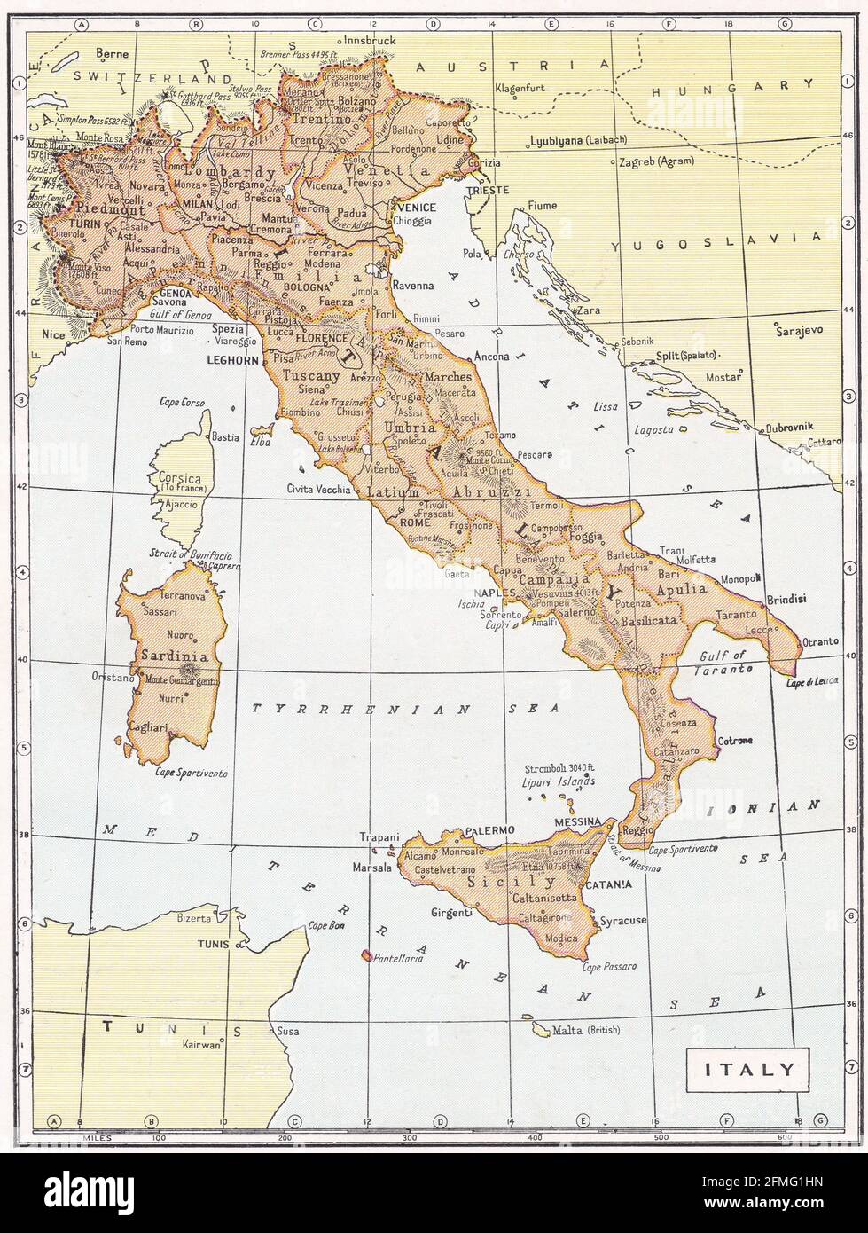 Map of europe 1930s hi-res stock photography and images - Alamy