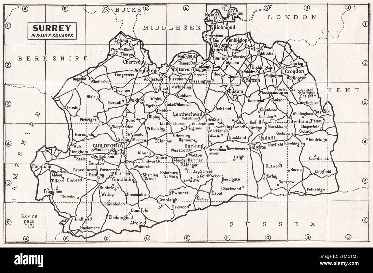 Middlesex england map hi-res stock photography and images - Alamy
