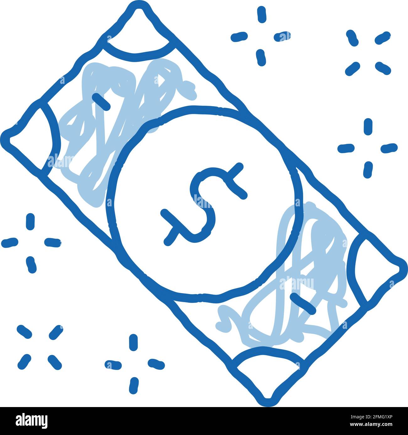 Money Banknote doodle icon hand drawn illustration Stock Vector Image ...