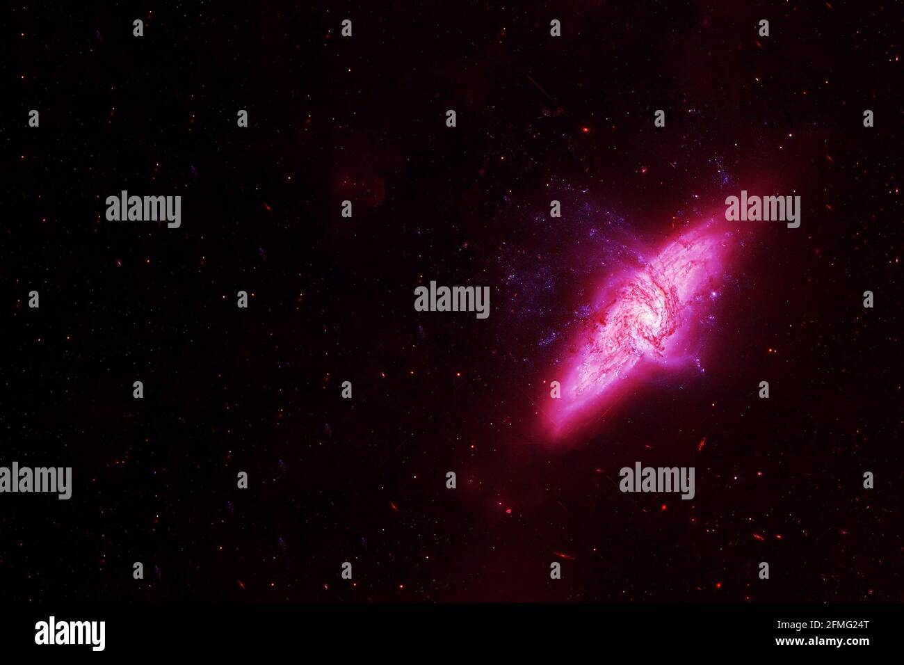Bright quasar on a dark background. Elements of this image were ...