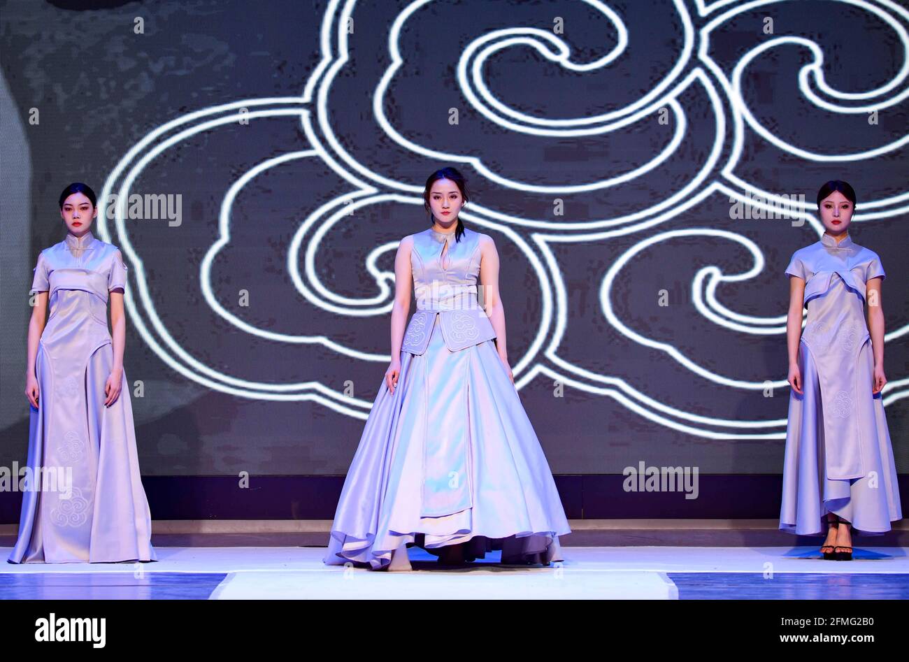 Hohhot, China's Inner Mongolia Autonomous Region. 8th May, 2021. Models ...