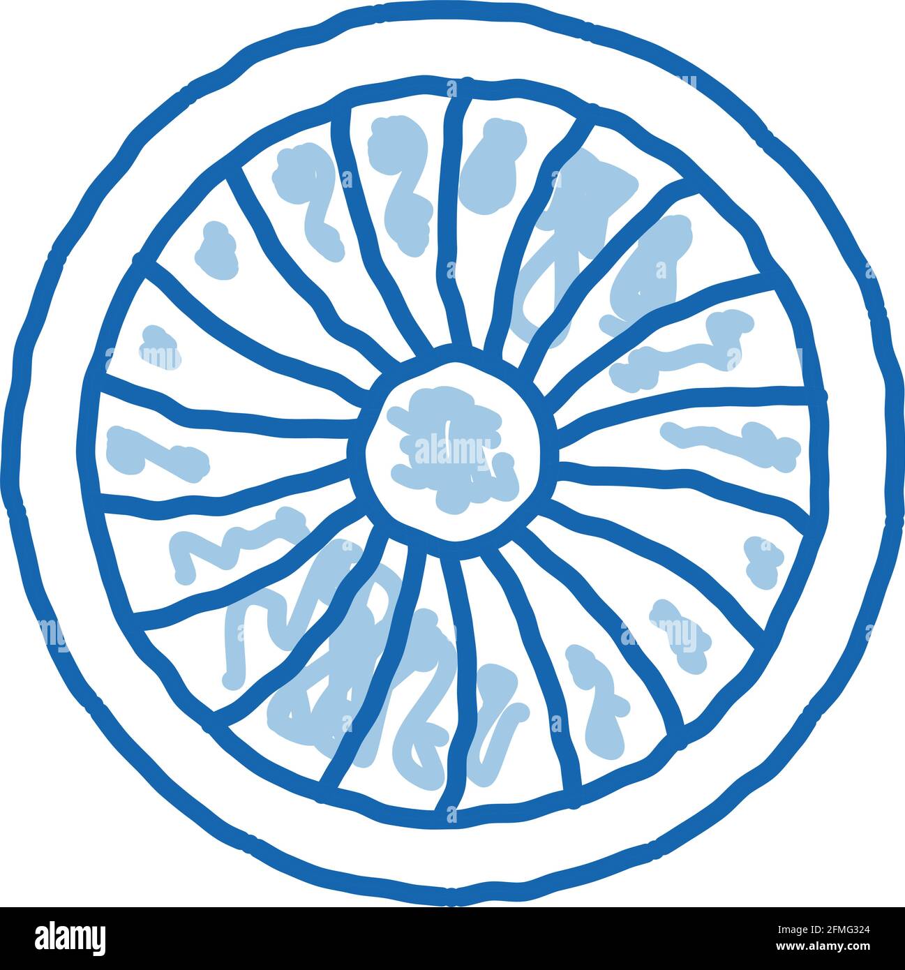 Turbine Engine doodle icon hand drawn illustration Stock Vector Image ...