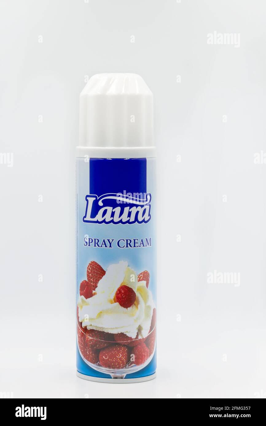 Whipped Cream Can Spraying