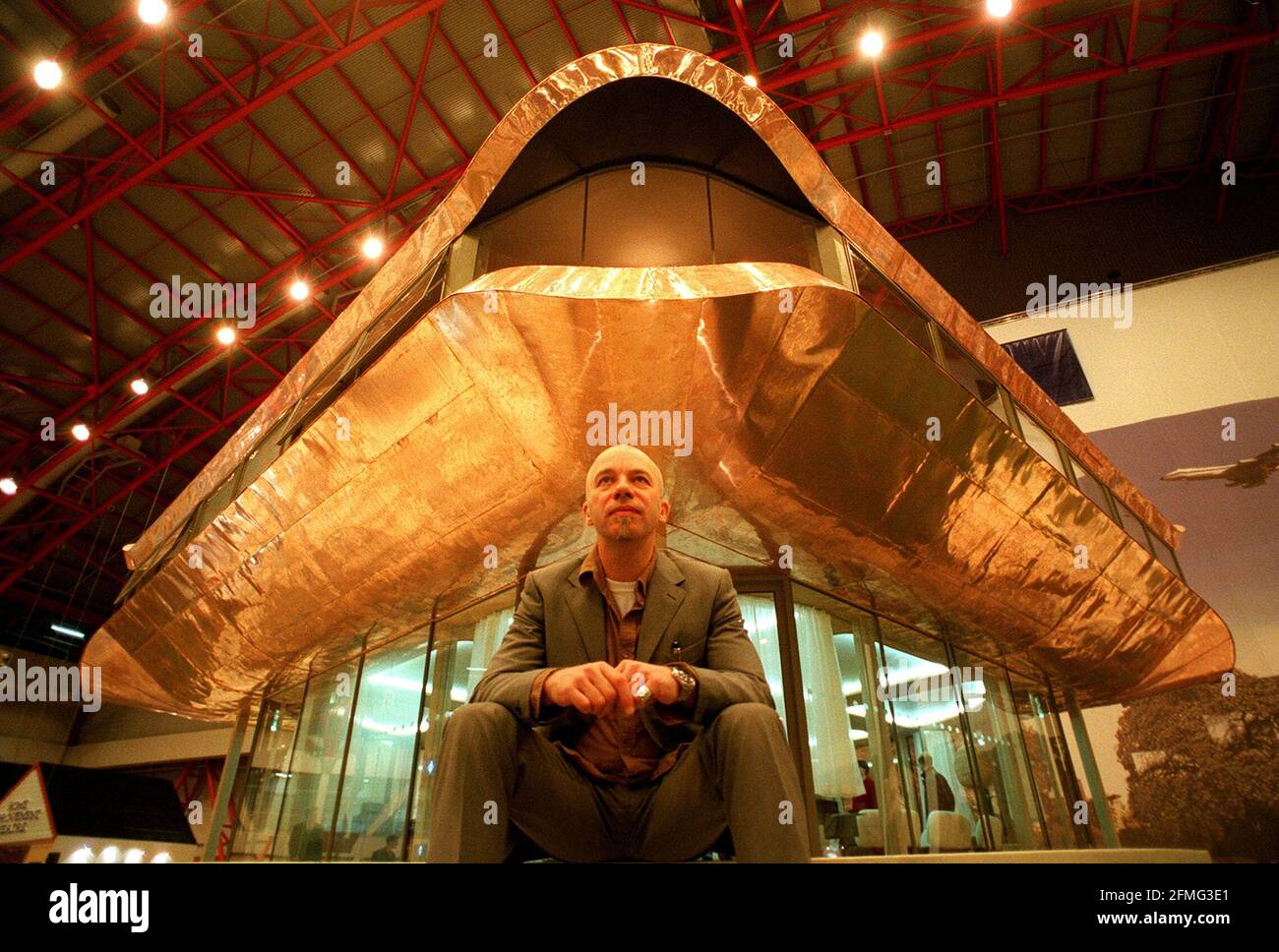NIgel Coates, designer of the Oyster House March 1998 in front of his ...