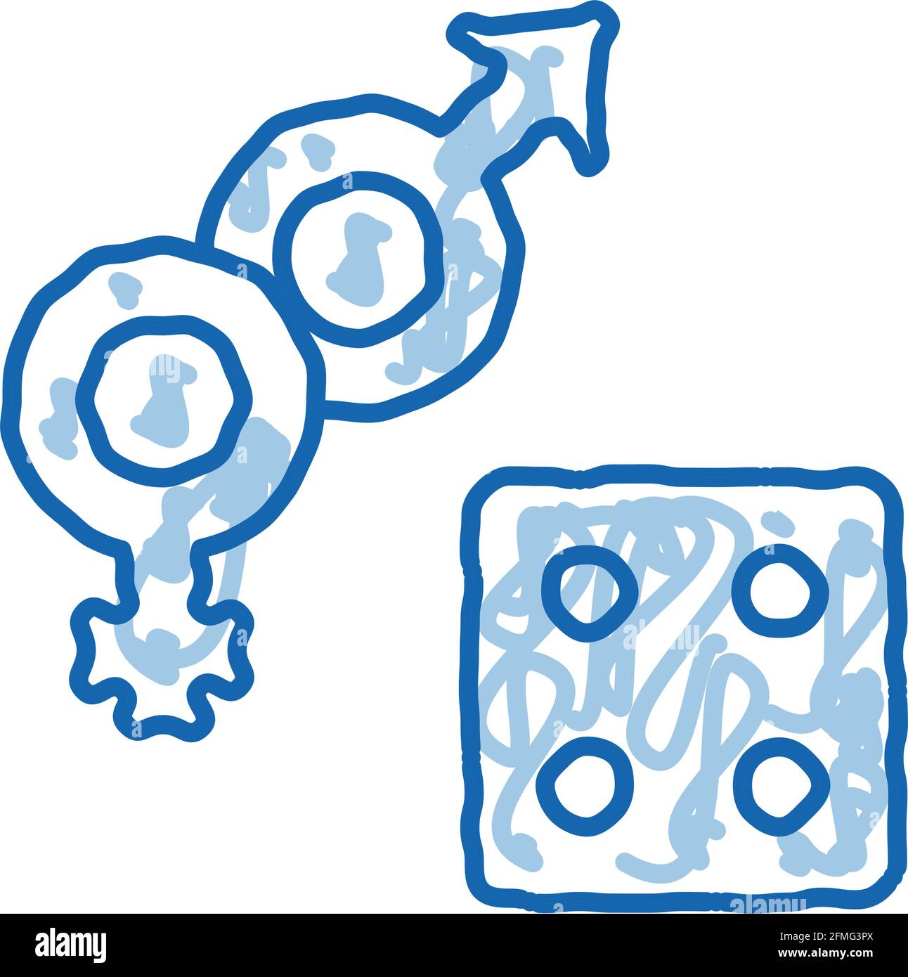 Viagra Pills doodle icon hand drawn illustration Stock Vector Image ...