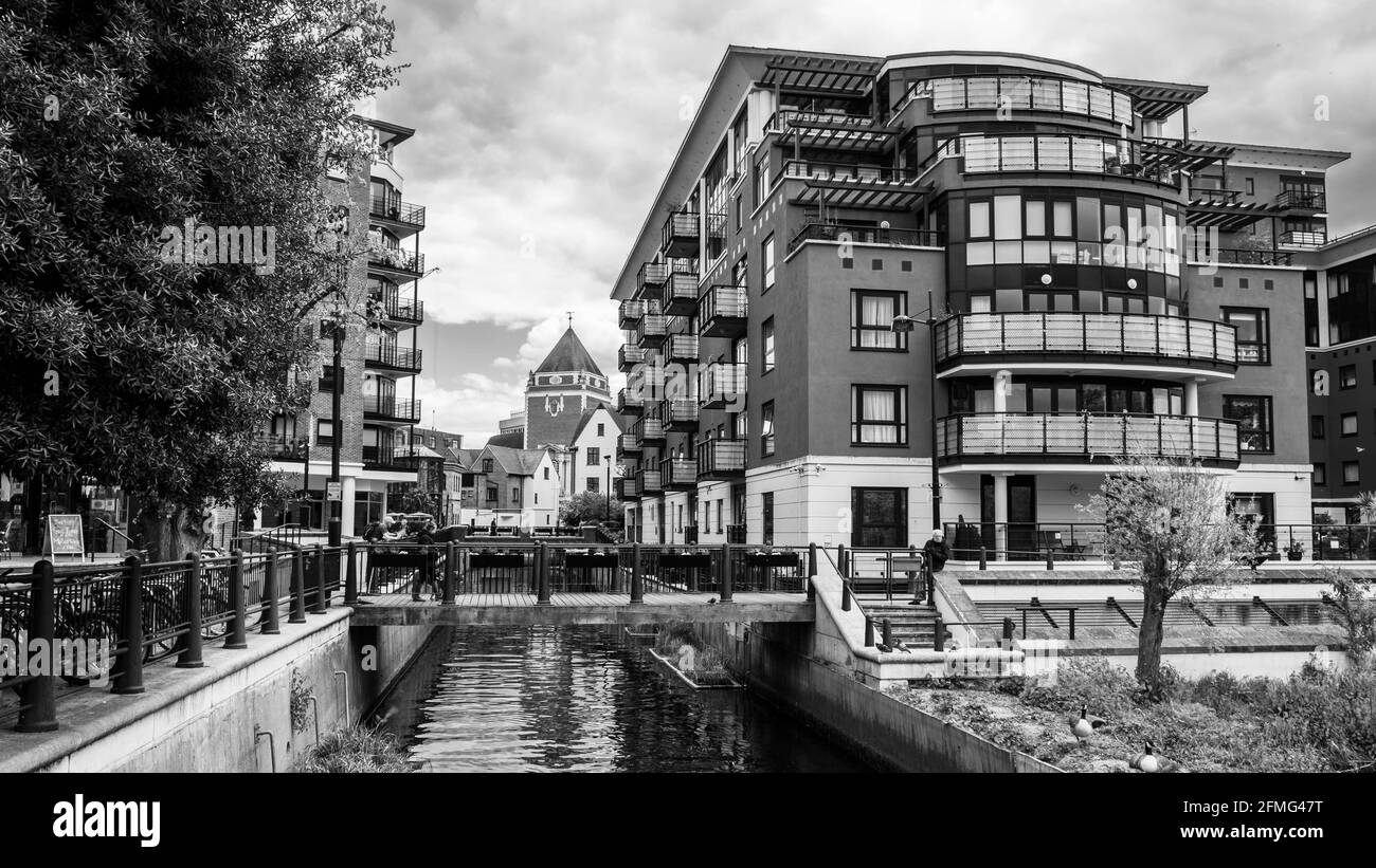 Kingston london riverside Black and White Stock Photos & Images - Alamy