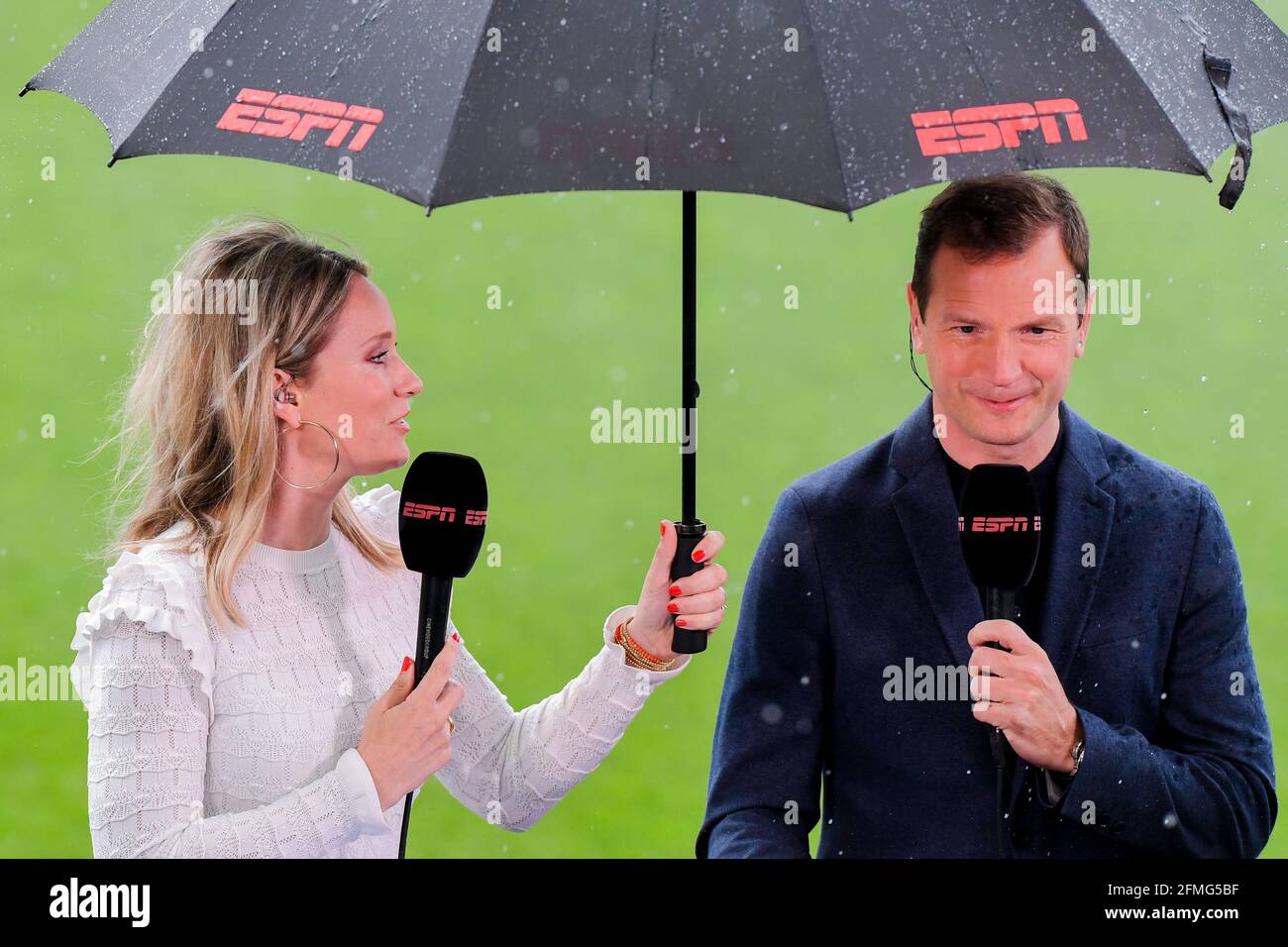 ROTTERDAM, NETHERLANDS - MAY 9: ESPN Reporters H l ne Hendriks, Arnold ...