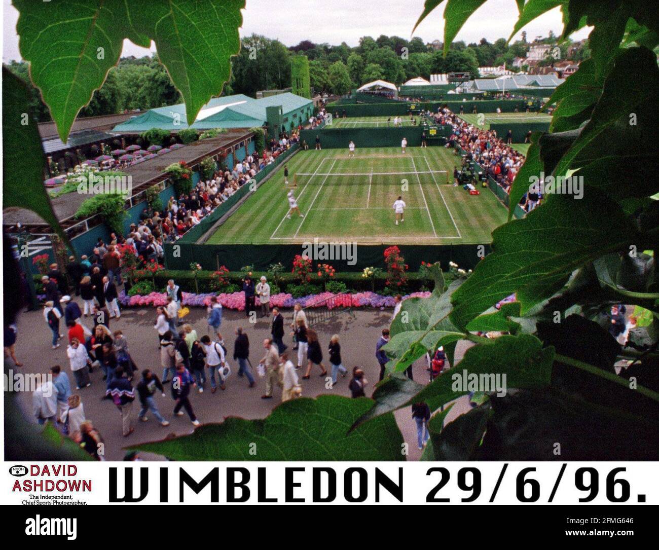 WIMBLEDON TENNIS COURTS ,TAKEN ON THE 29 JUNE 1996 Stock Photo - Alamy