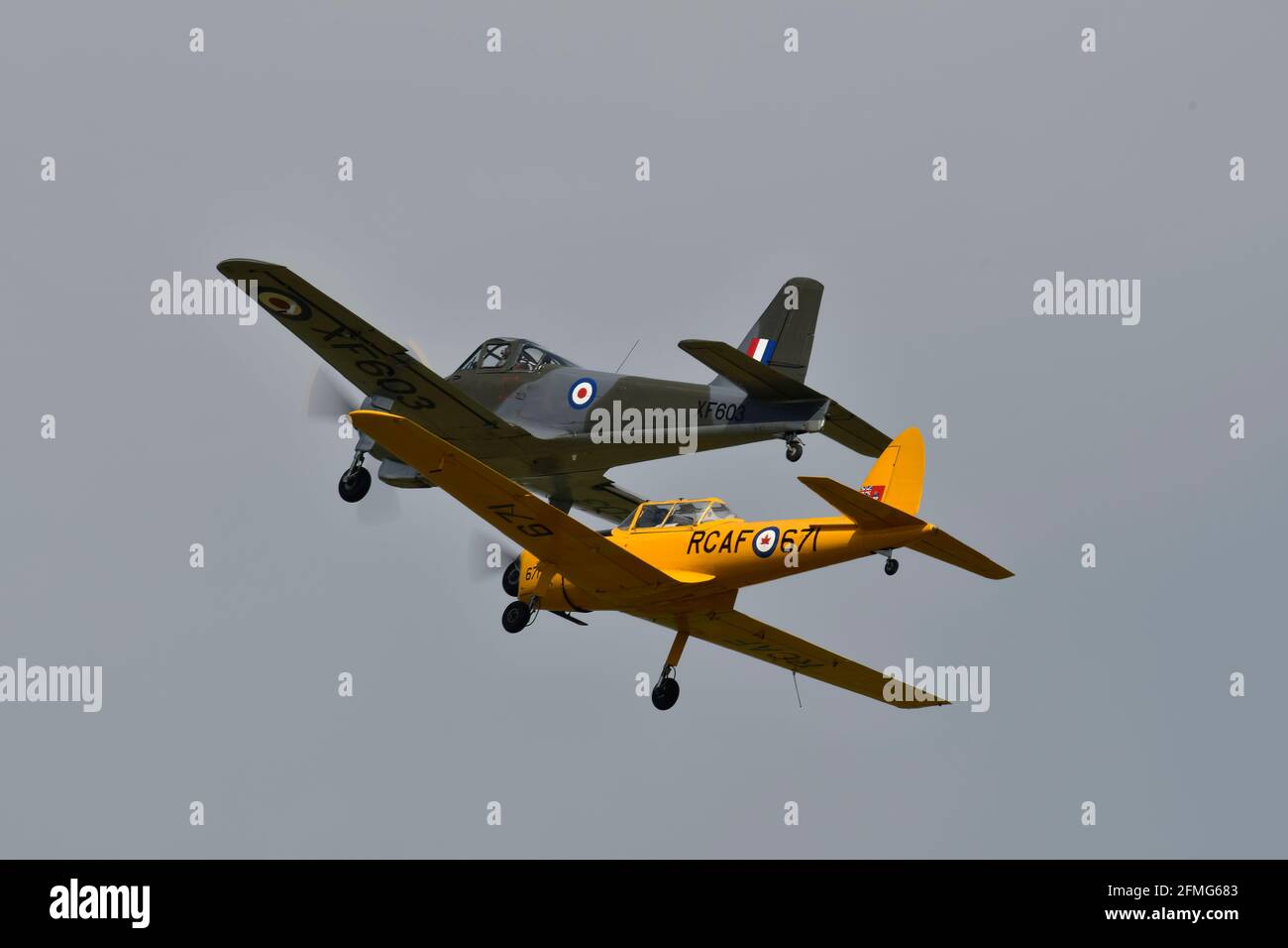 de Havilland Chipmunk at Old Warden Stock Photo - Alamy