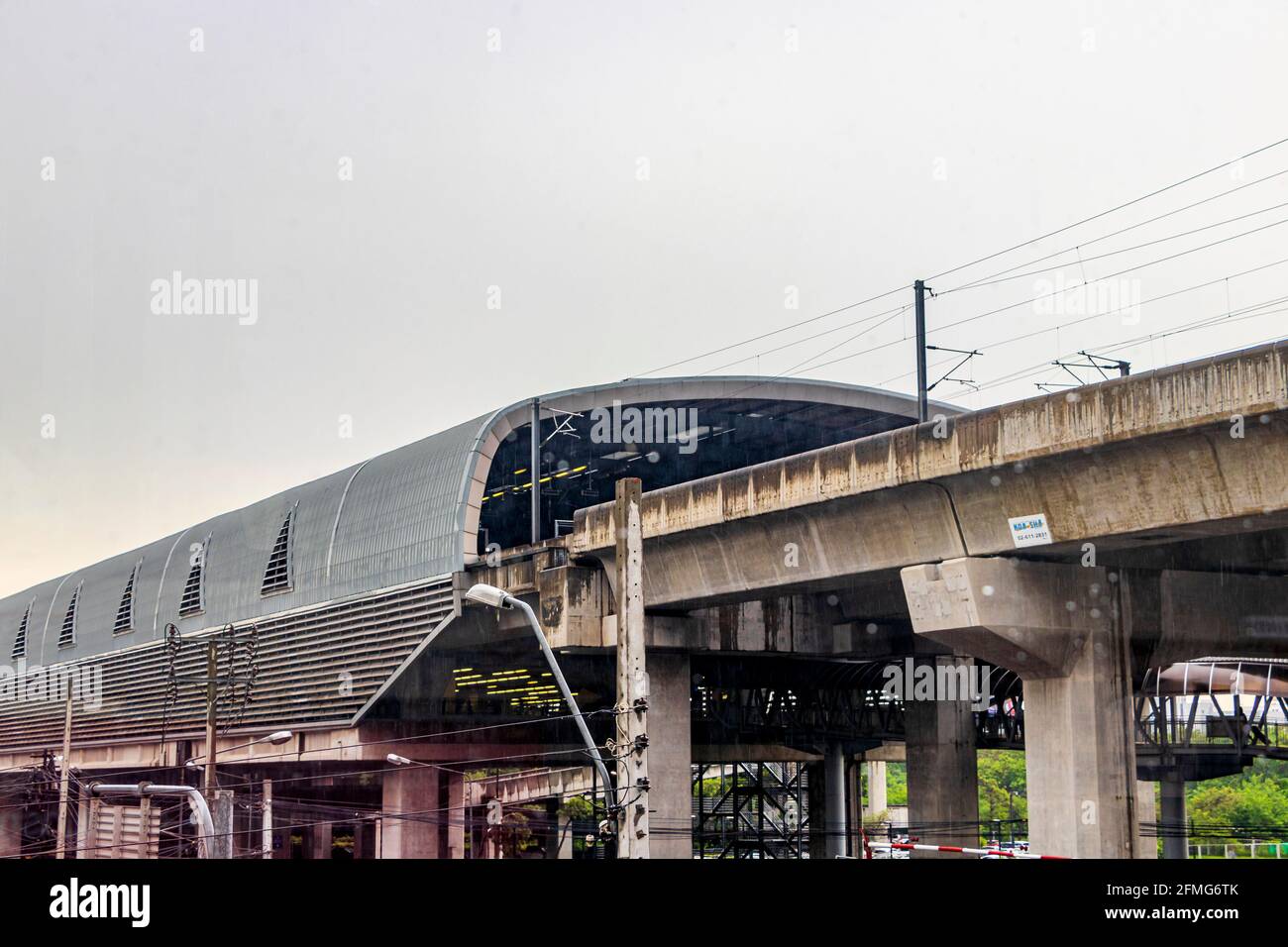 Bangkok Thailand 22. Mai 2018 Cityscape at the Makkasan station Airport ...