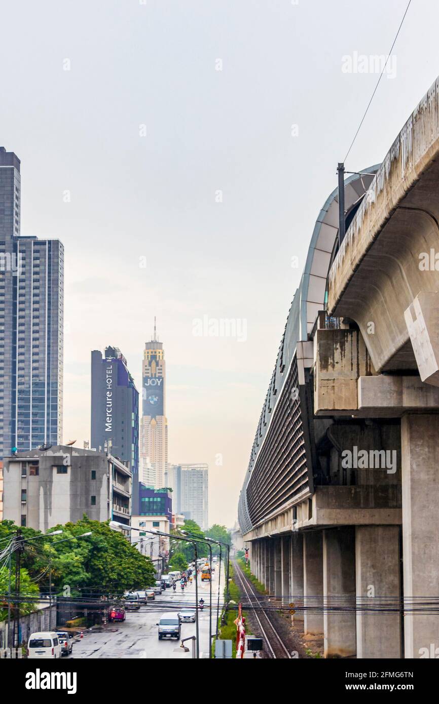Bangkok Thailand 22. Mai 2018 Cityscape at the Makkasan station Airport ...