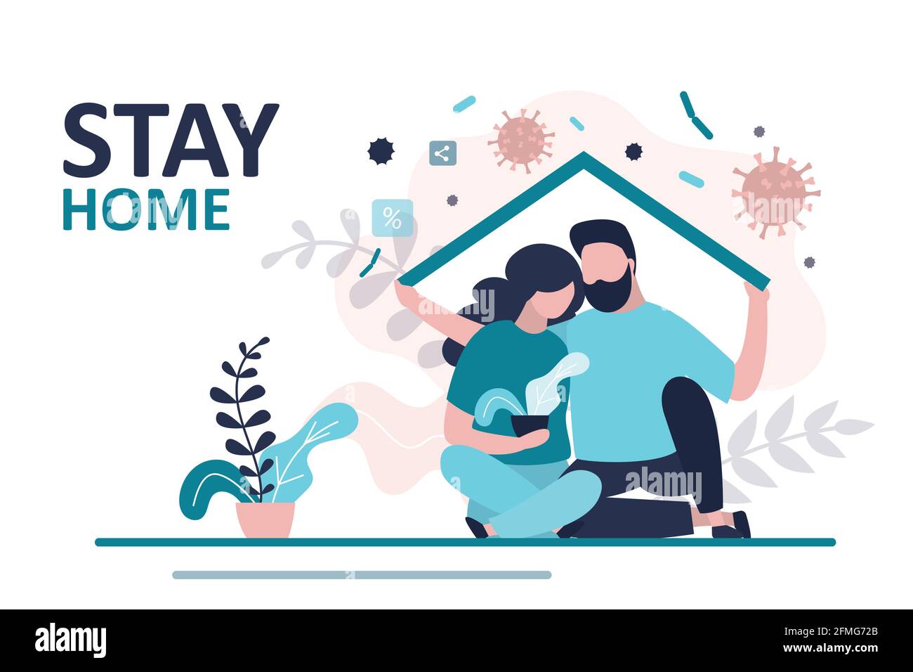 Stay positive template Stock Vector Images - Alamy