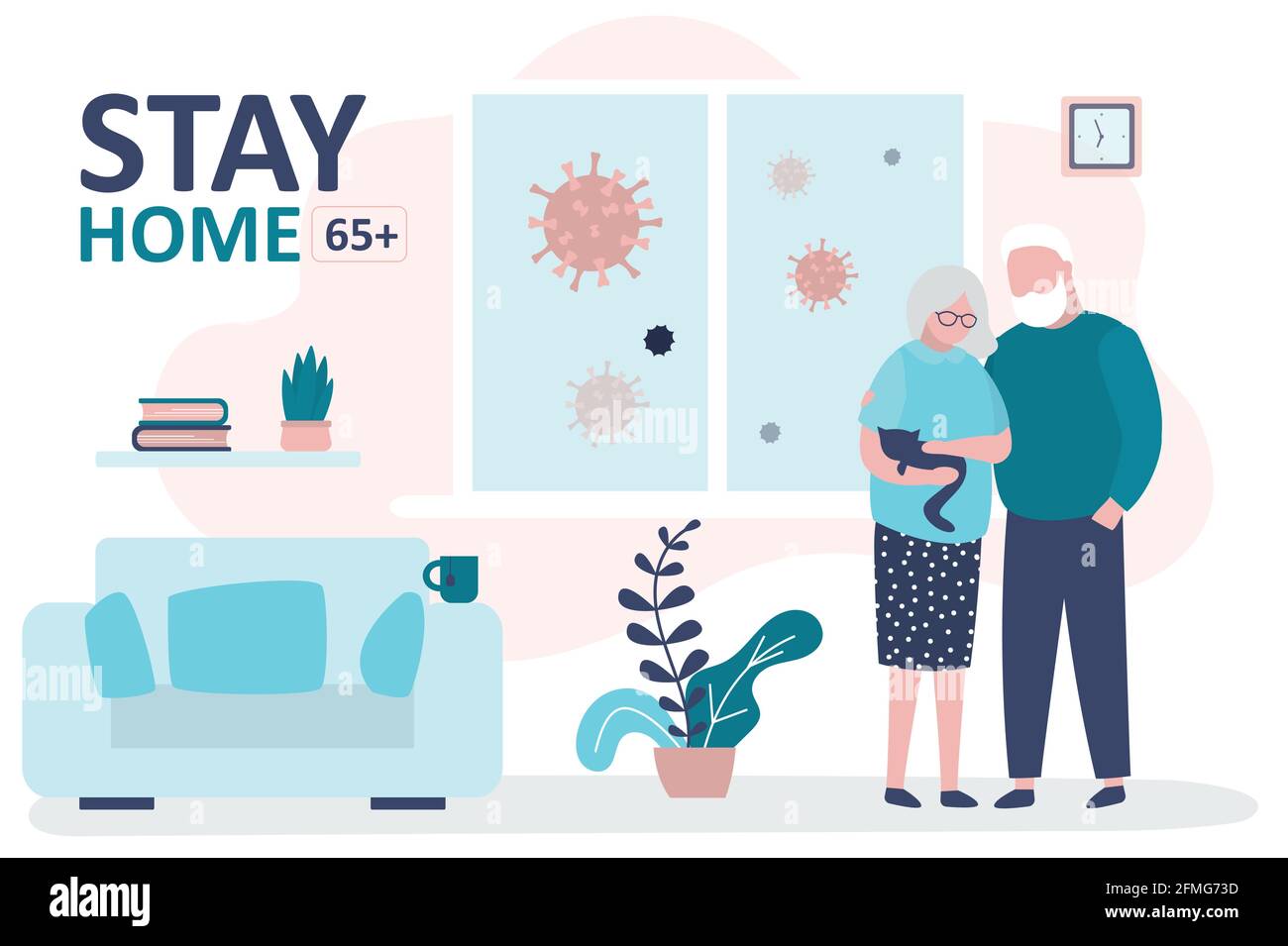Elderly care house Stock Vector Images - Alamy