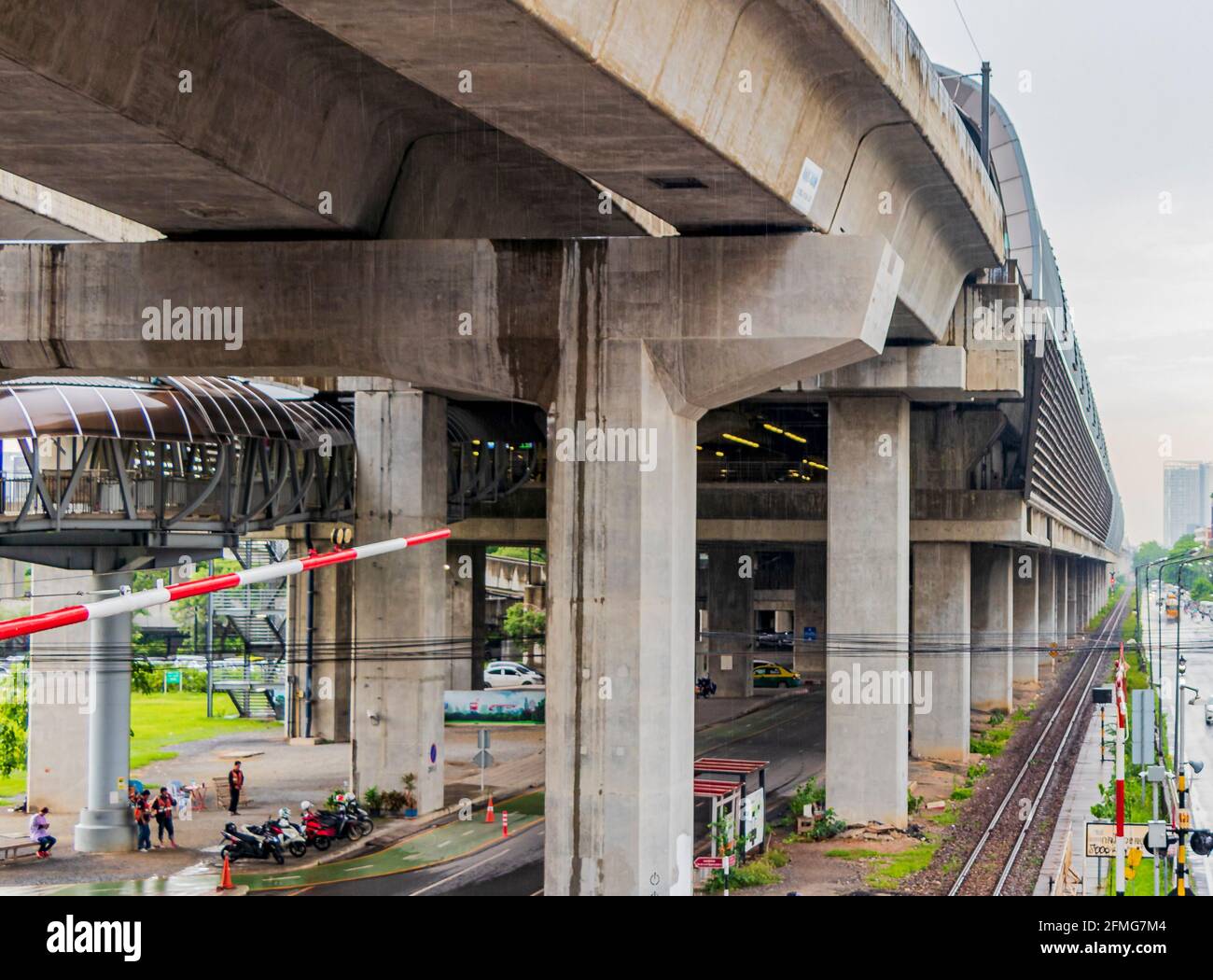 Bangkok Thailand 22. Mai 2018 Cityscape at the Makkasan station Airport ...