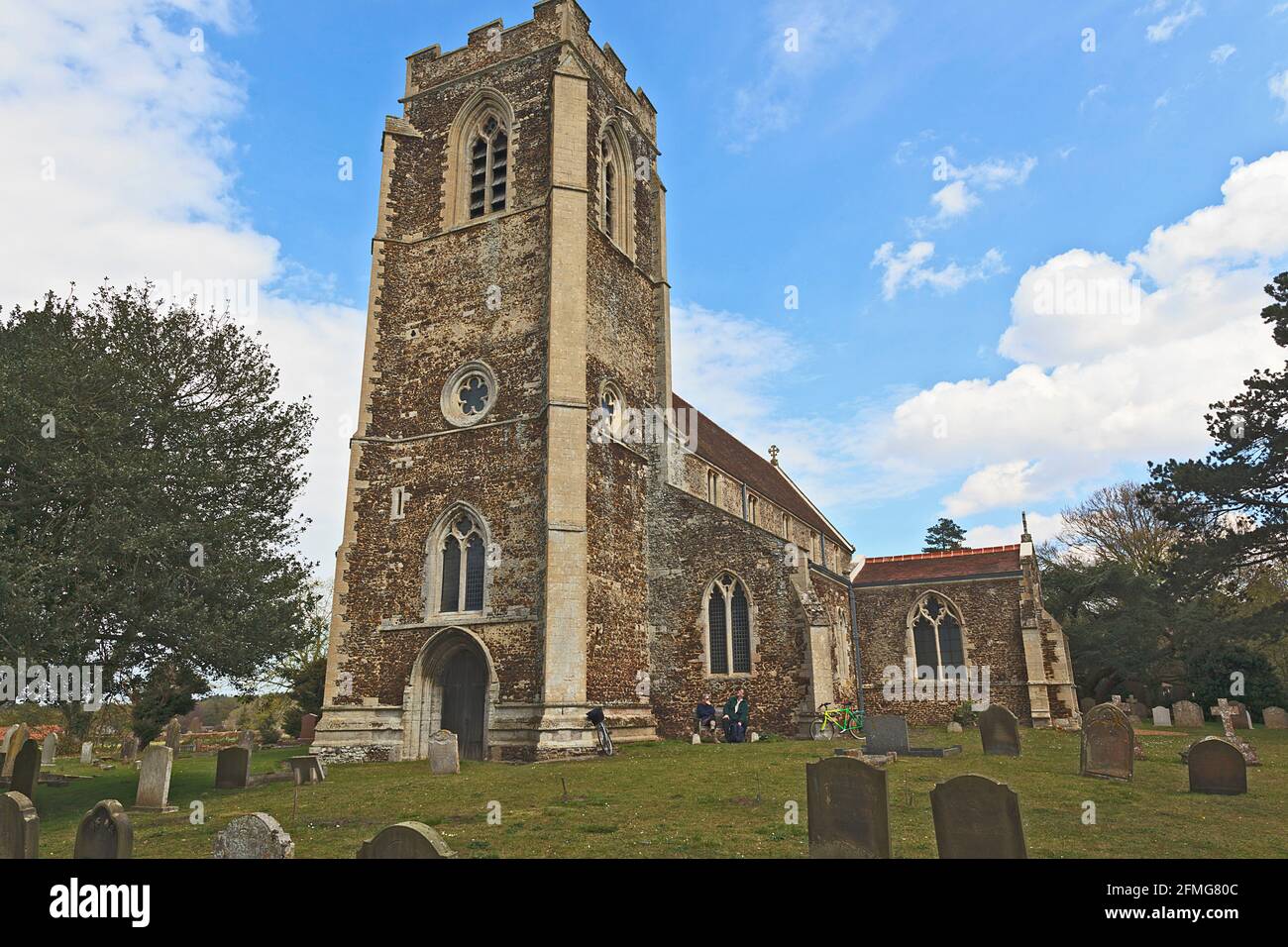 13th century St Peter's Church, Wolferton, Sandringham, Norfok, UK ...